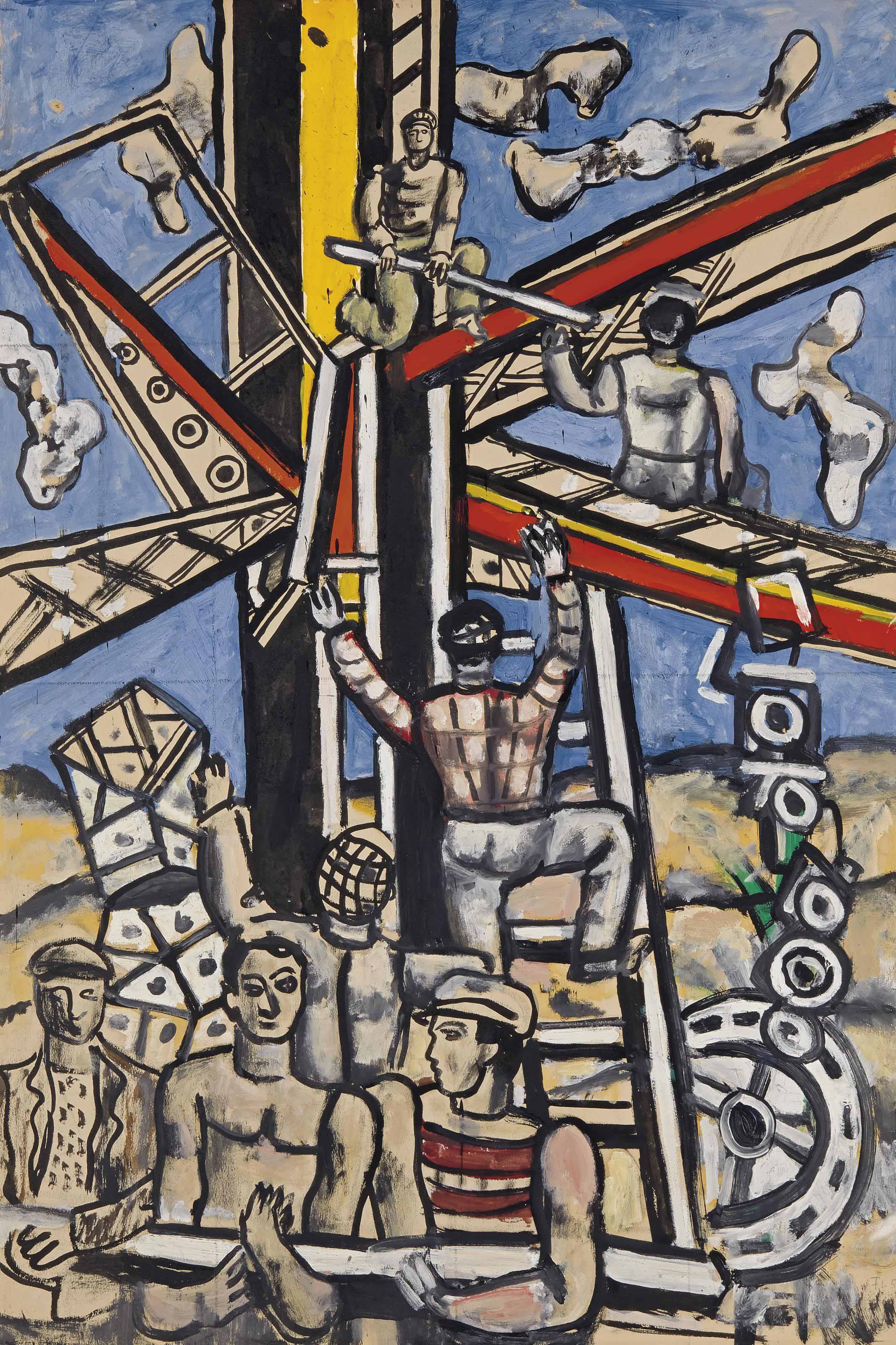 Fernand Léger (1881-1955) , Constructeurs, échelle et roue | Christie's