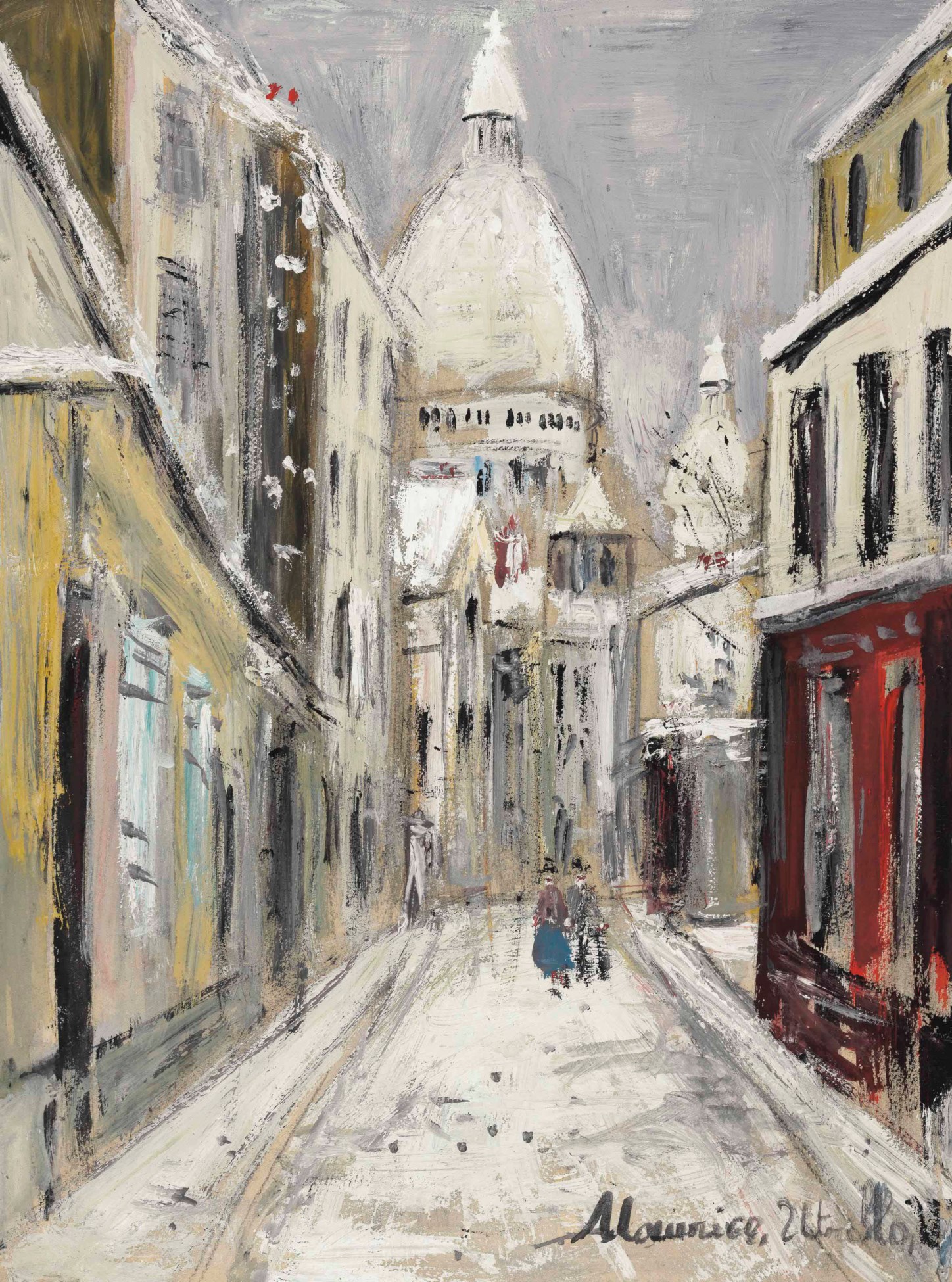 Maurice Utrillo (1883-1955) , Sacré-Coeur en hiver | Christie's