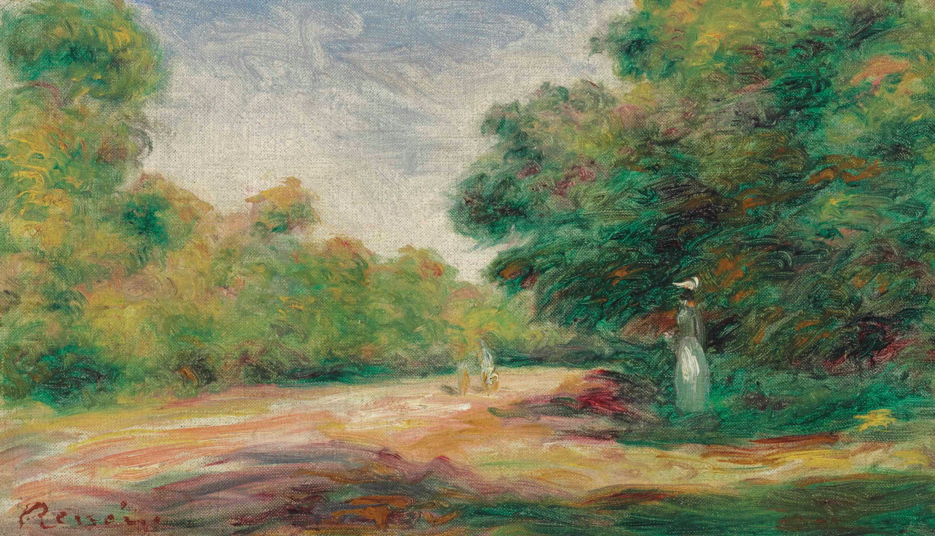 Pierre-Auguste Renoir (1841-1919) , Le sentier dans la forêt | Christie's