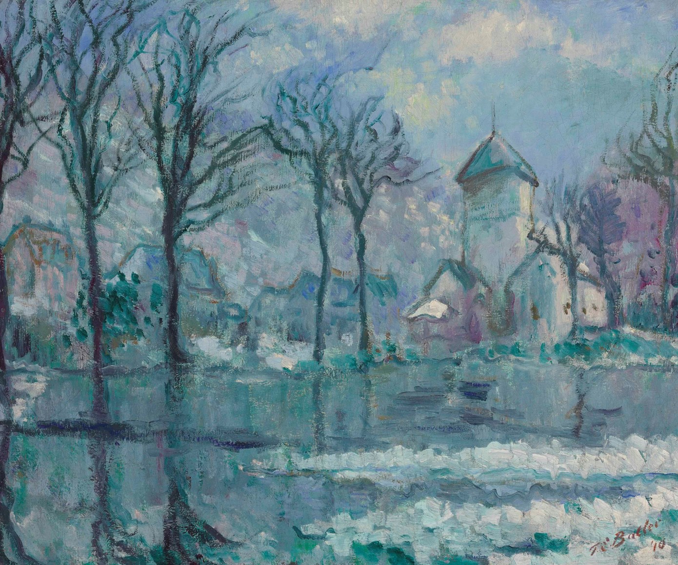Theodore Earl Butler (1861-1936) , The Mill in the Flood, Giverny ...