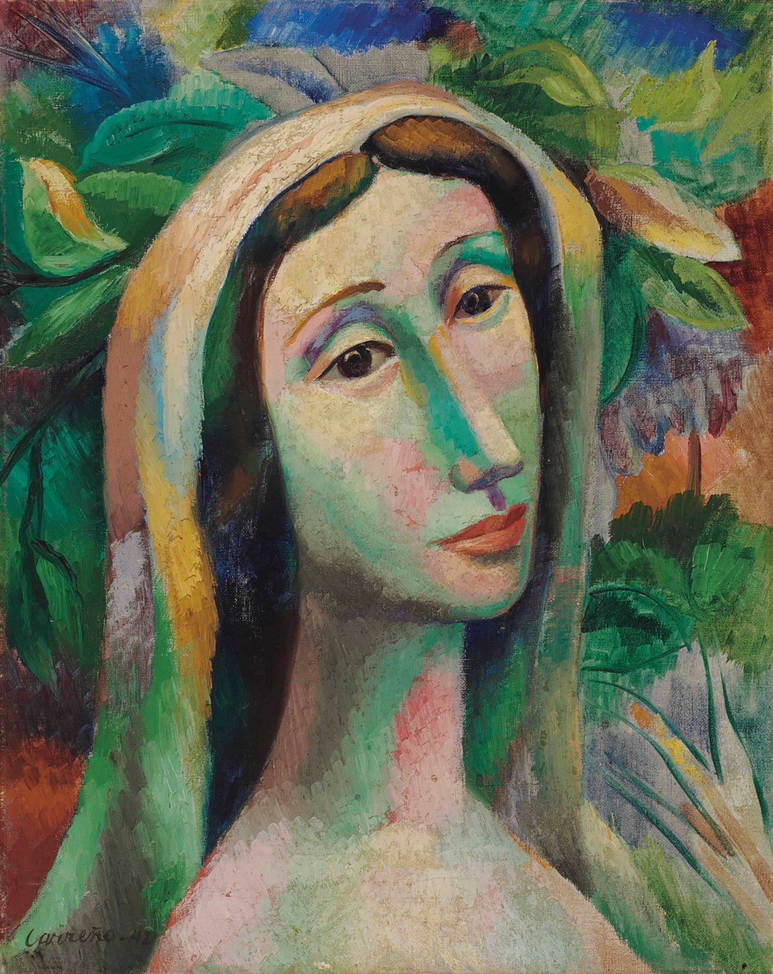 Mario Carreño (Cuban 1913-1999) , Head of a Woman | Christie's