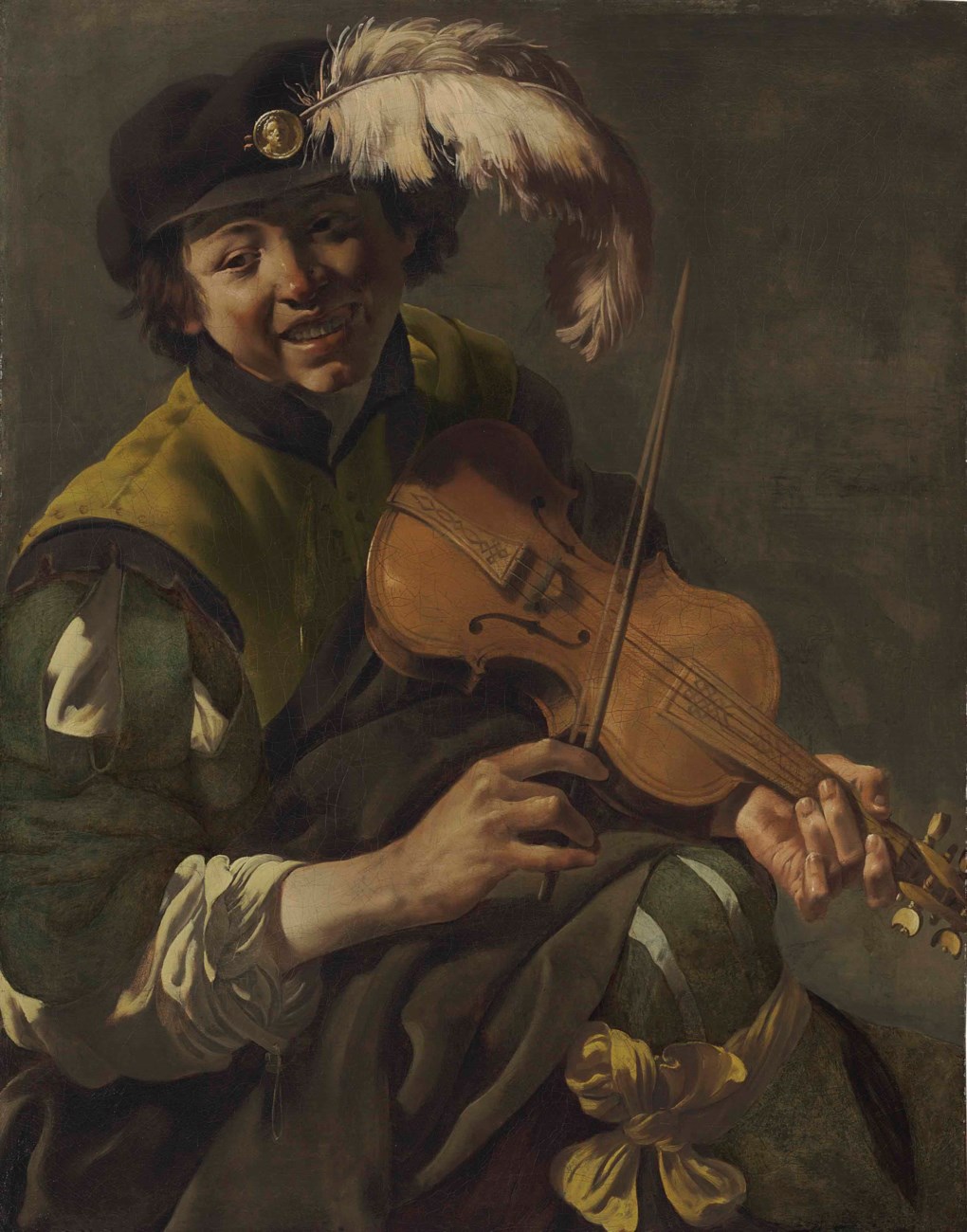Hendrick ter Brugghen (?The Hague 1588-1629 Utrecht) , A youth playing ...
