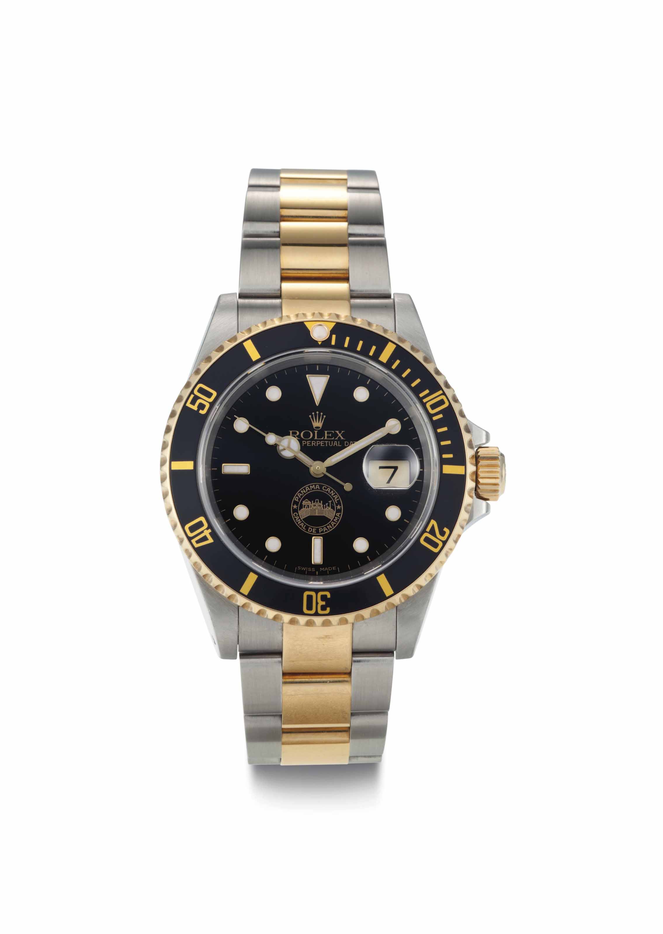 Rolex. A Fine and Rare Stainless Steel and 18k Gold Limited Edition ...