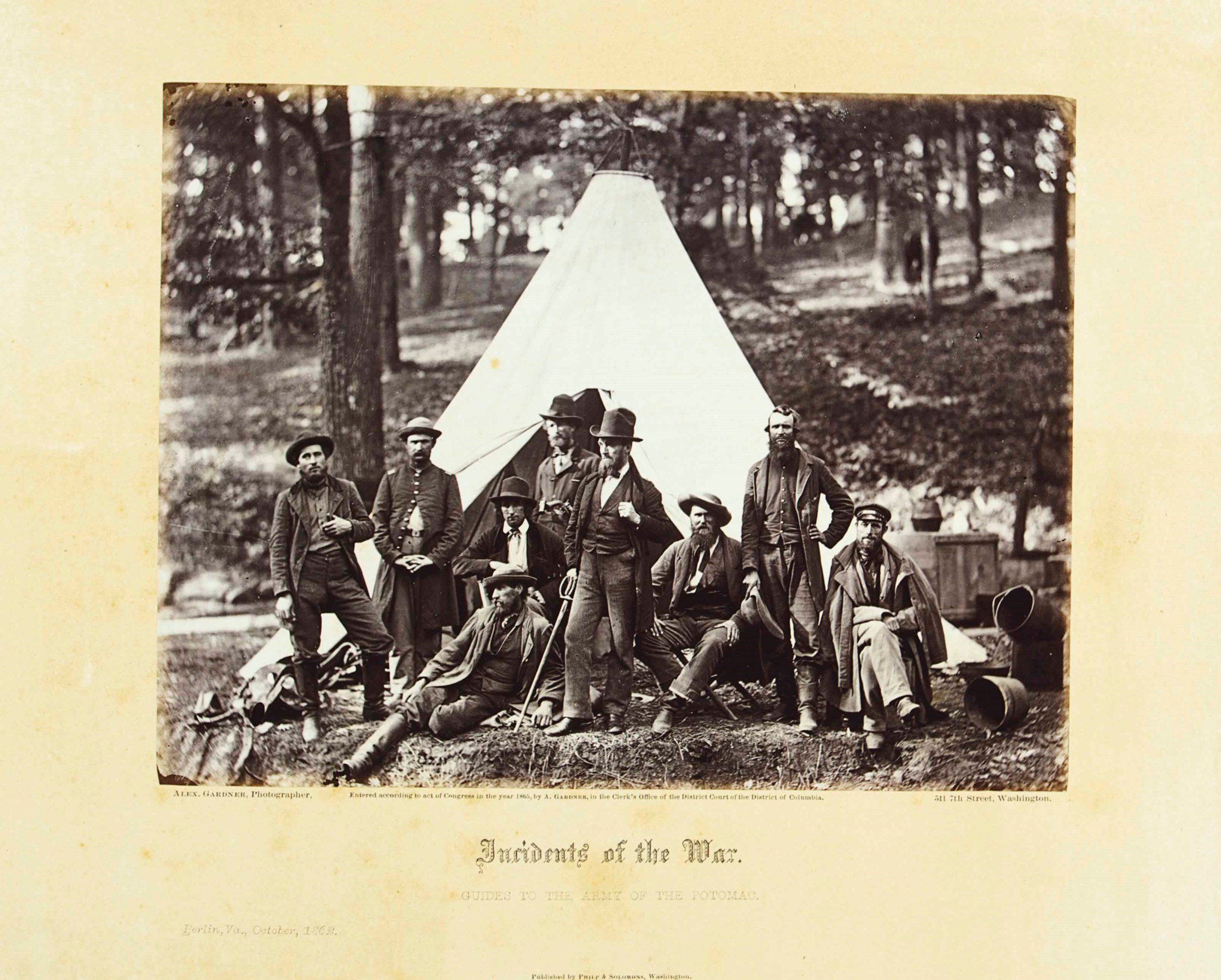 [CIVIL WAR]. GARDNER, Alexander (1821-1882), photographer. Gardner's ...