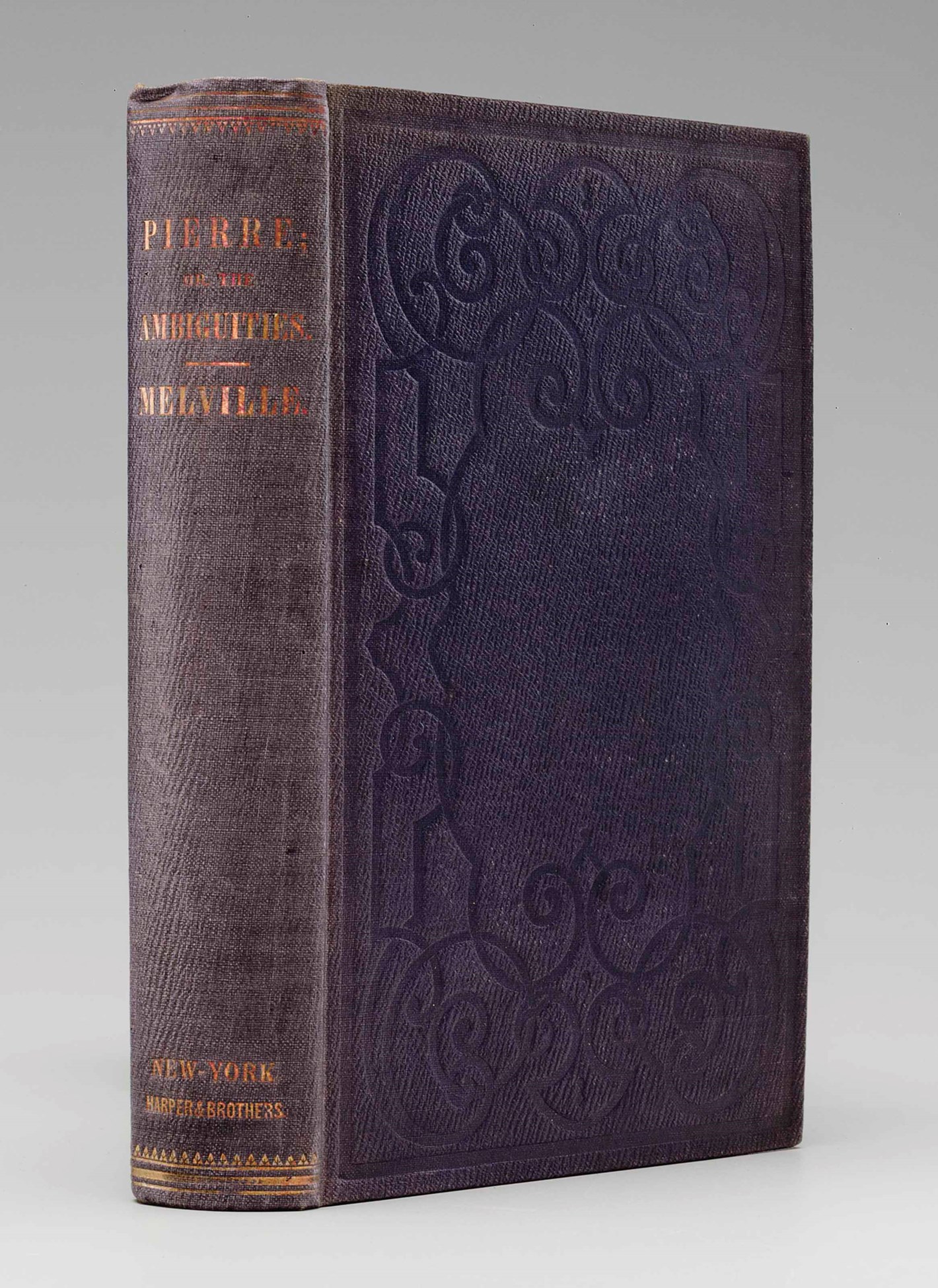 MELVILLE, Herman. Pierre; or, the Ambiguities. New York: Harper ...