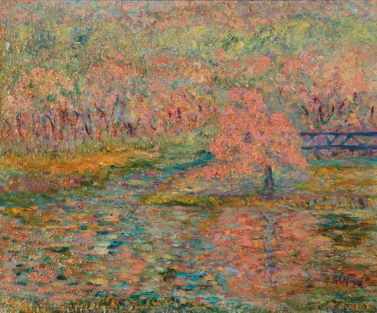 George Loftus Noyes (American, 1864-1951), A Spring Landscape (recto ...