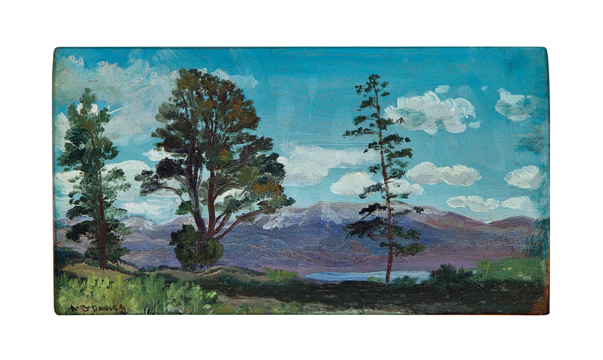 Arthur Bowen Davies (American, 1862-1928), Twin Lakes, Colorado; and a ...