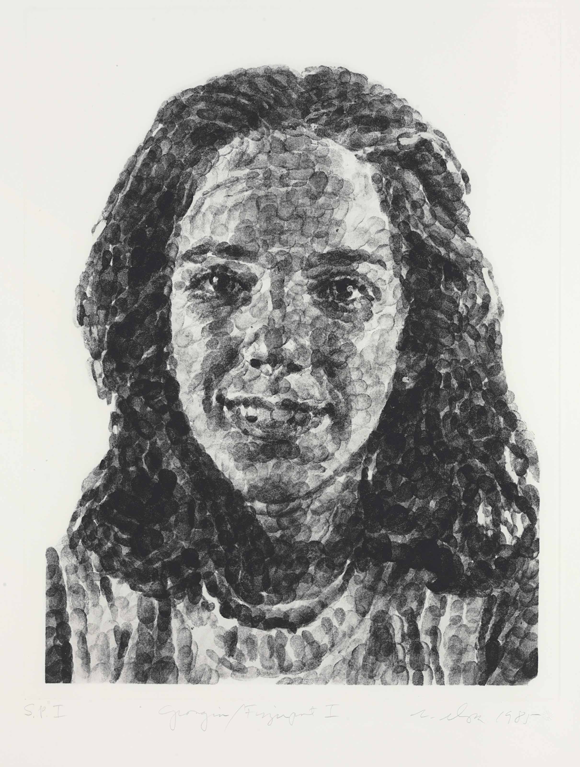 Chuck Close Leslie Fingerprint