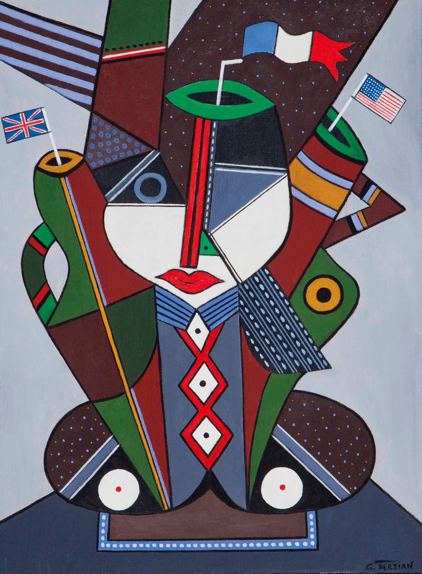Georges Terzian (French, b. 1939), Bleu, Blanc, Rouge | Christie's