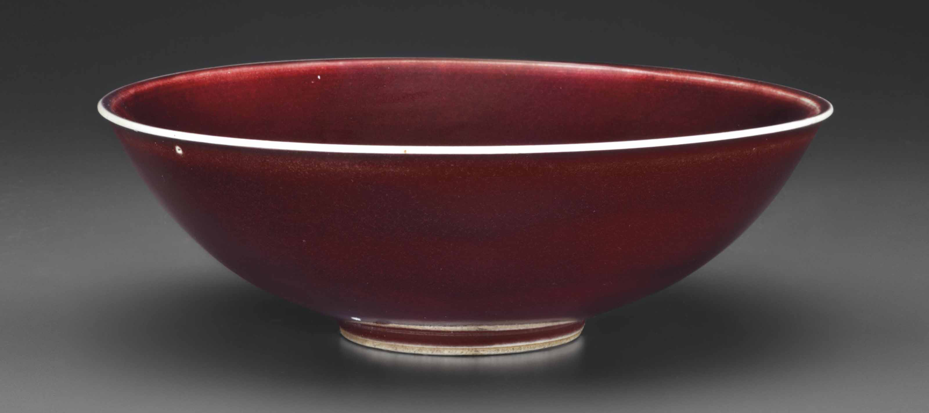AN UNUSUAL LARGE COPPER-RED-GLAZED BOWL , 18TH-19TH CENTURY | Christie's