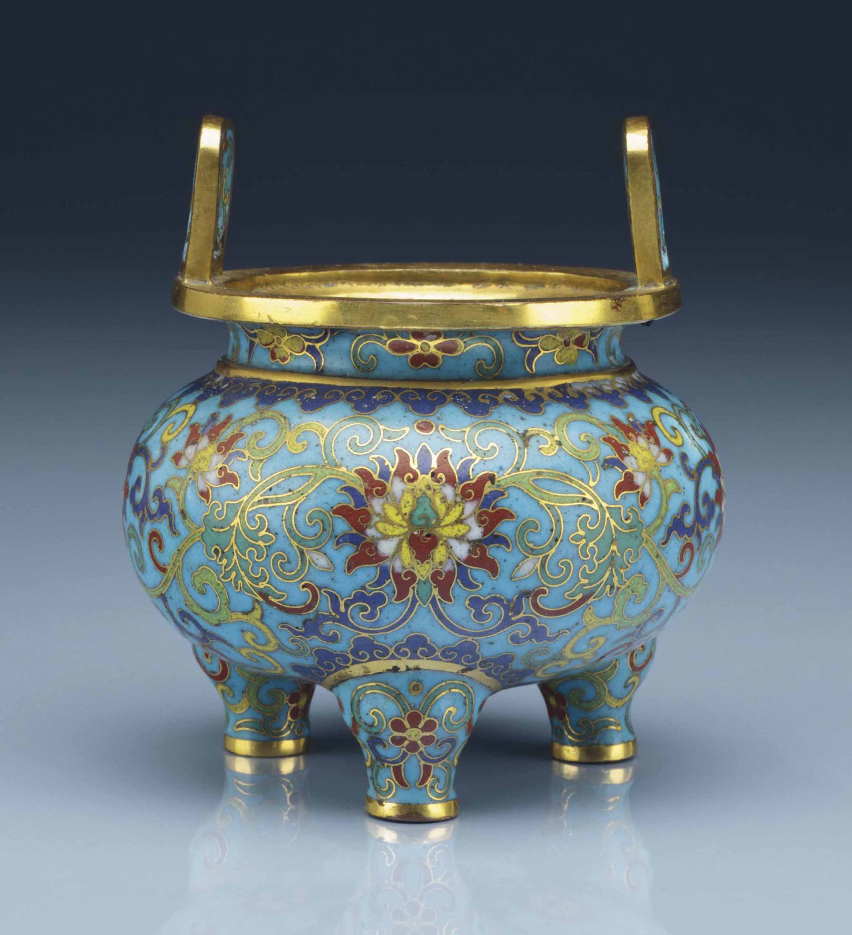 A RARE CLOISONNÉ ENAMEL DOUBLE JAR AND COVER, 18TH CENTURY | Christie's