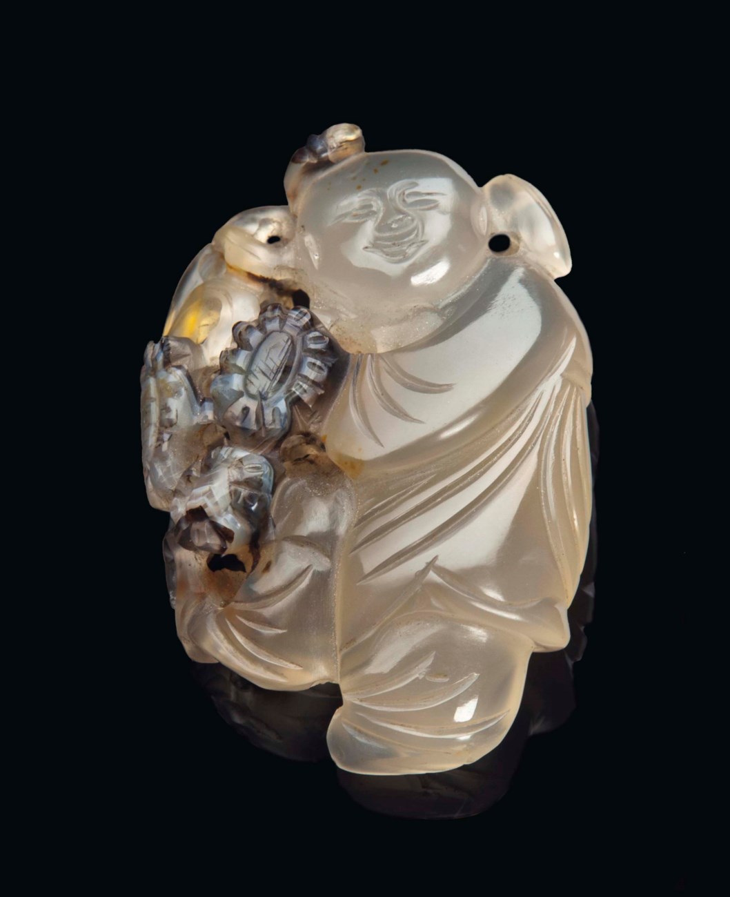 A SMALL CHINESE AGATE CARVING,, LATE QING DYNASTY, | Christie's