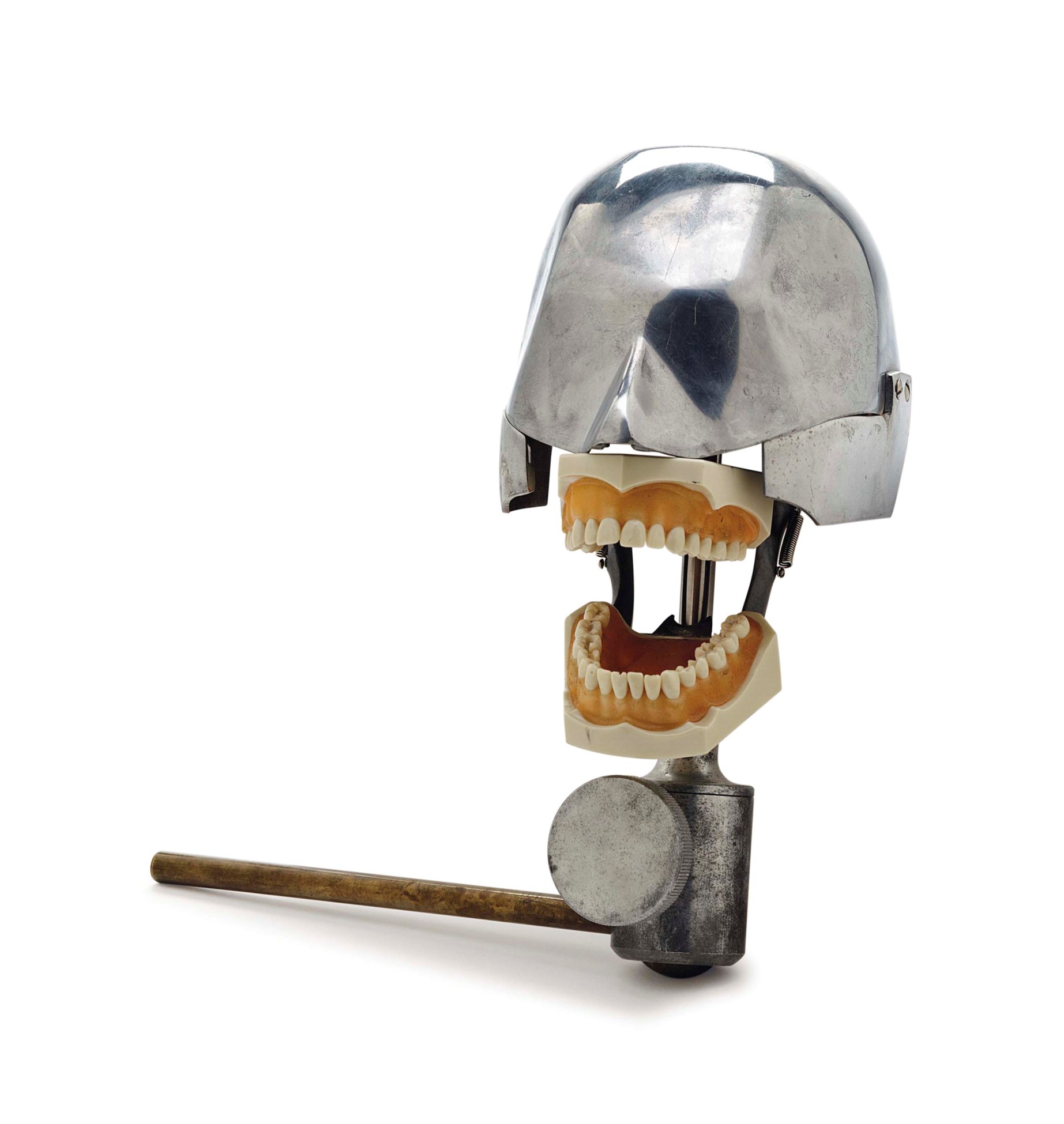 A STAINLESS STEEL AND POLYMER MODEL OF DENTURES, 20TH CENTURY | Christie's