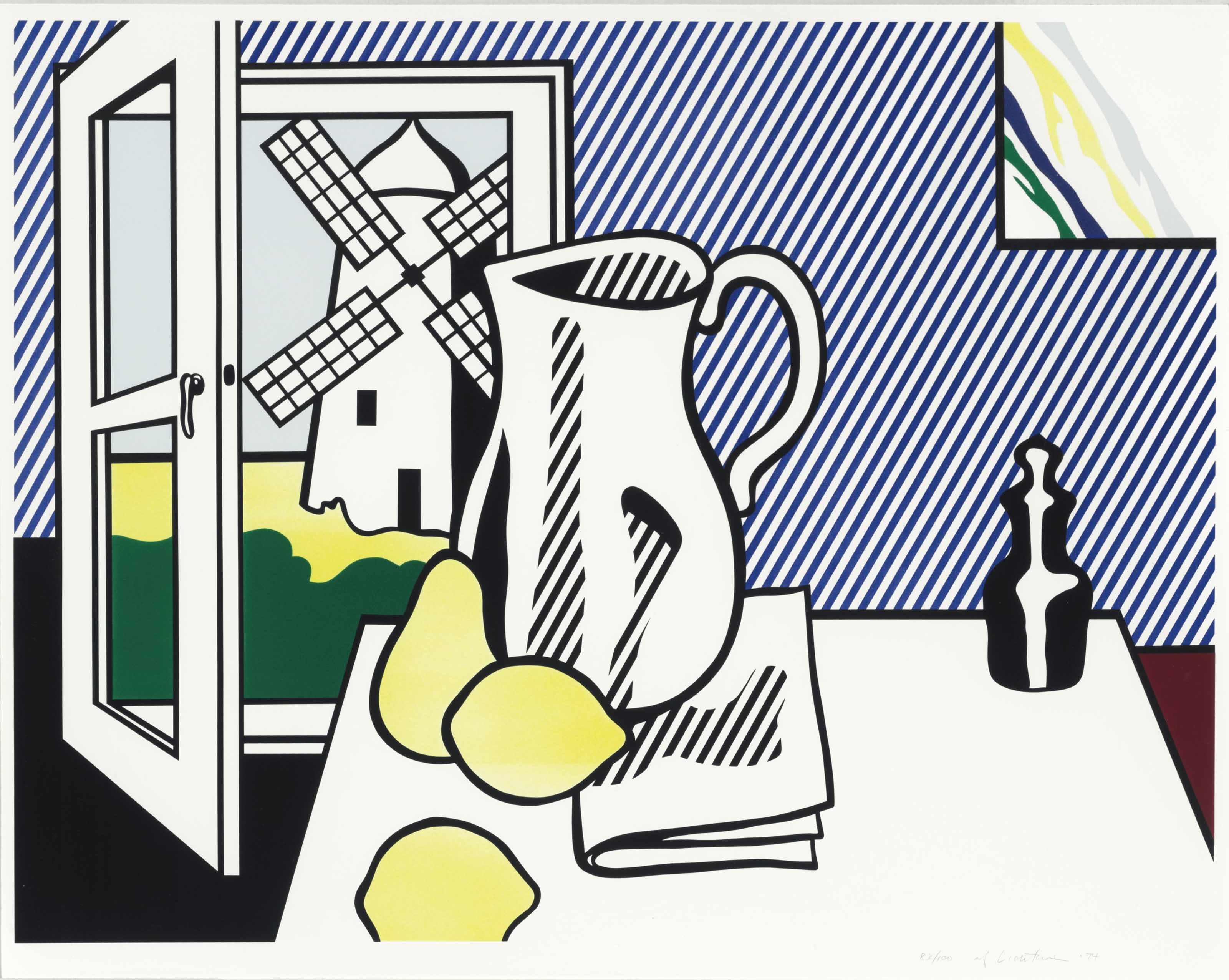 ROY LICHTENSTEIN (1923-1997) , Still Life with Windmill, from Six Still ...