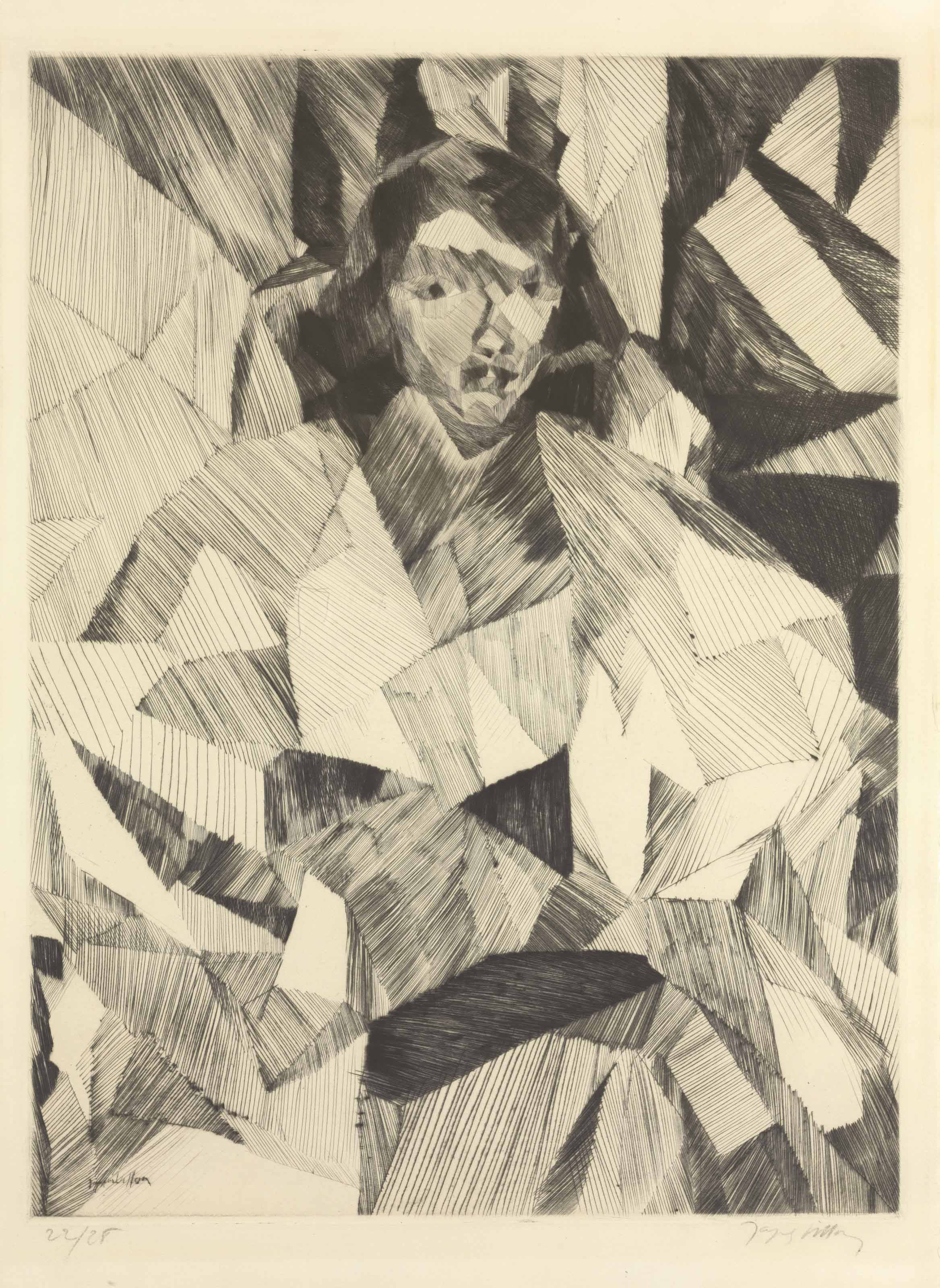 JACQUES VILLON (1875-1963) , Portrait de Yvonne D. De Face | Christie's