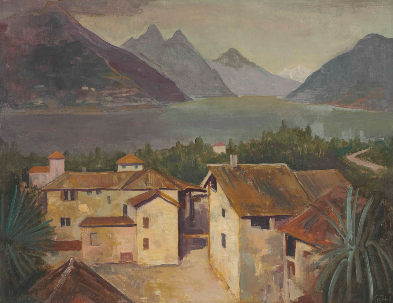 Karl Hofer (1878-1955), Blick über den Luganer See | Christie's