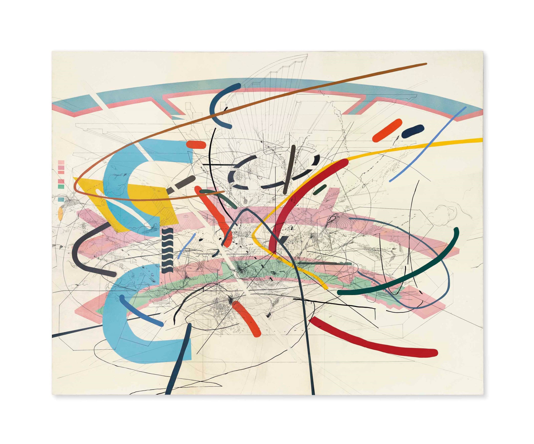 Julie Mehretu (b. 1970), Back to Gondwanaland | Christie's