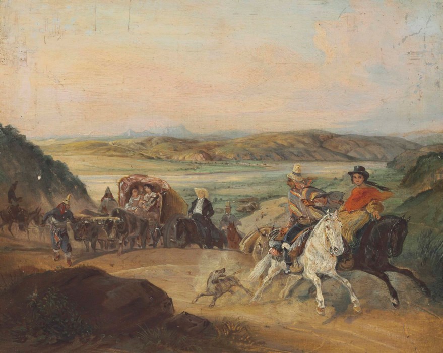 Johann Moritz Rugendas (German 1802-1858), The Road from Santiago to ...