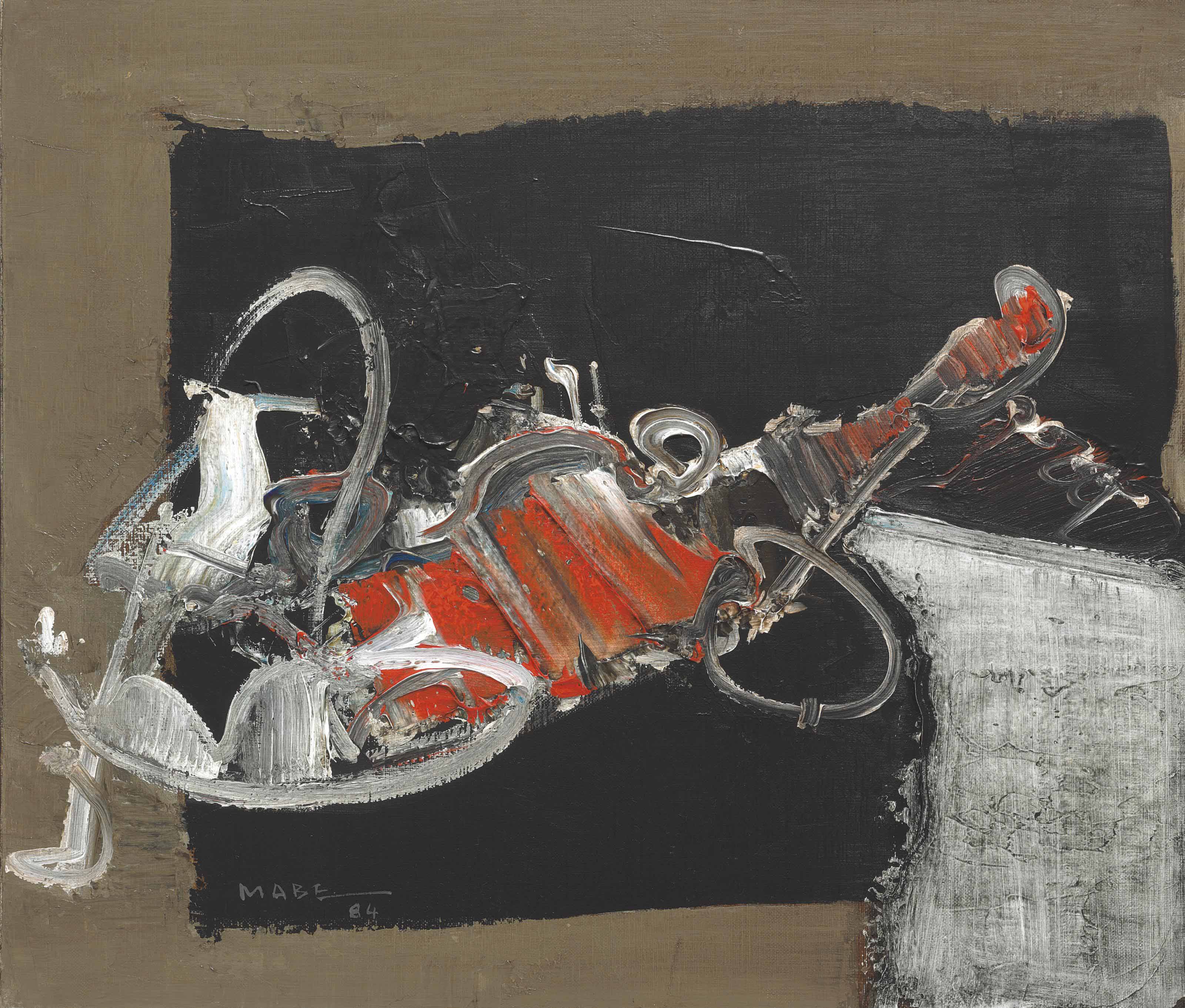 Paintings Reproductions Untitled by Manabu Mabe (Inspired By) (1924 ...