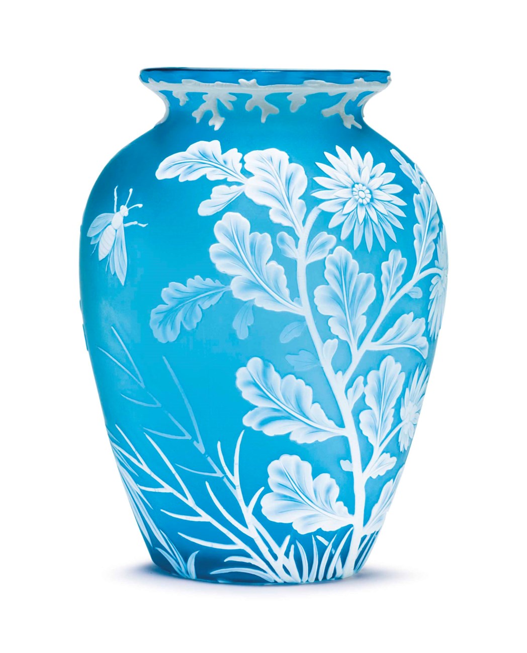 AN ENGLISH CAMEO GLASS VASE, CIRCA 1890, ATTRIBUTED TO THOMAS WEBB ...