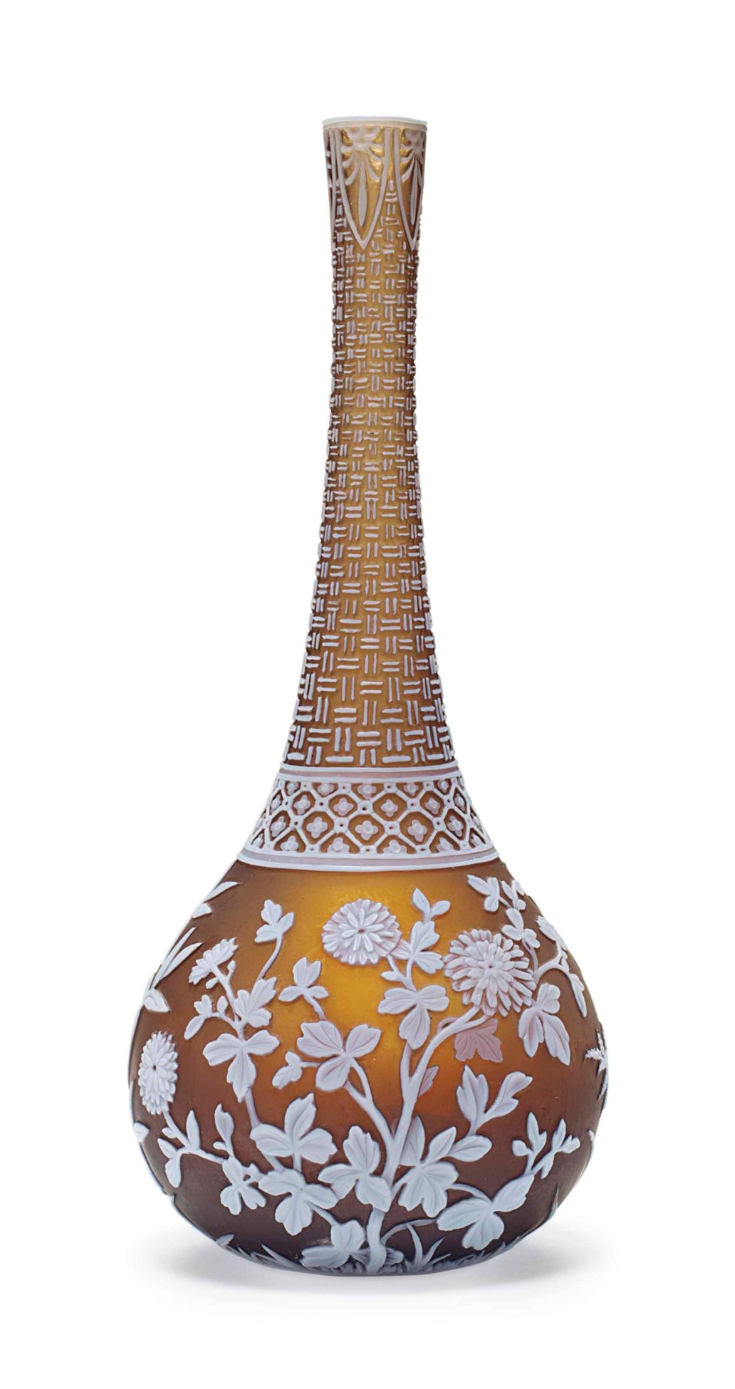 A THOMAS WEBB & SONS CAMEO GLASS VASE