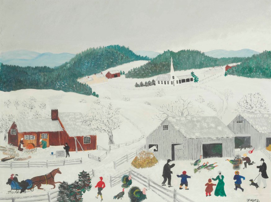 Anna Mary Robertson 'Grandma' Moses (1860-1961), Catching the ...