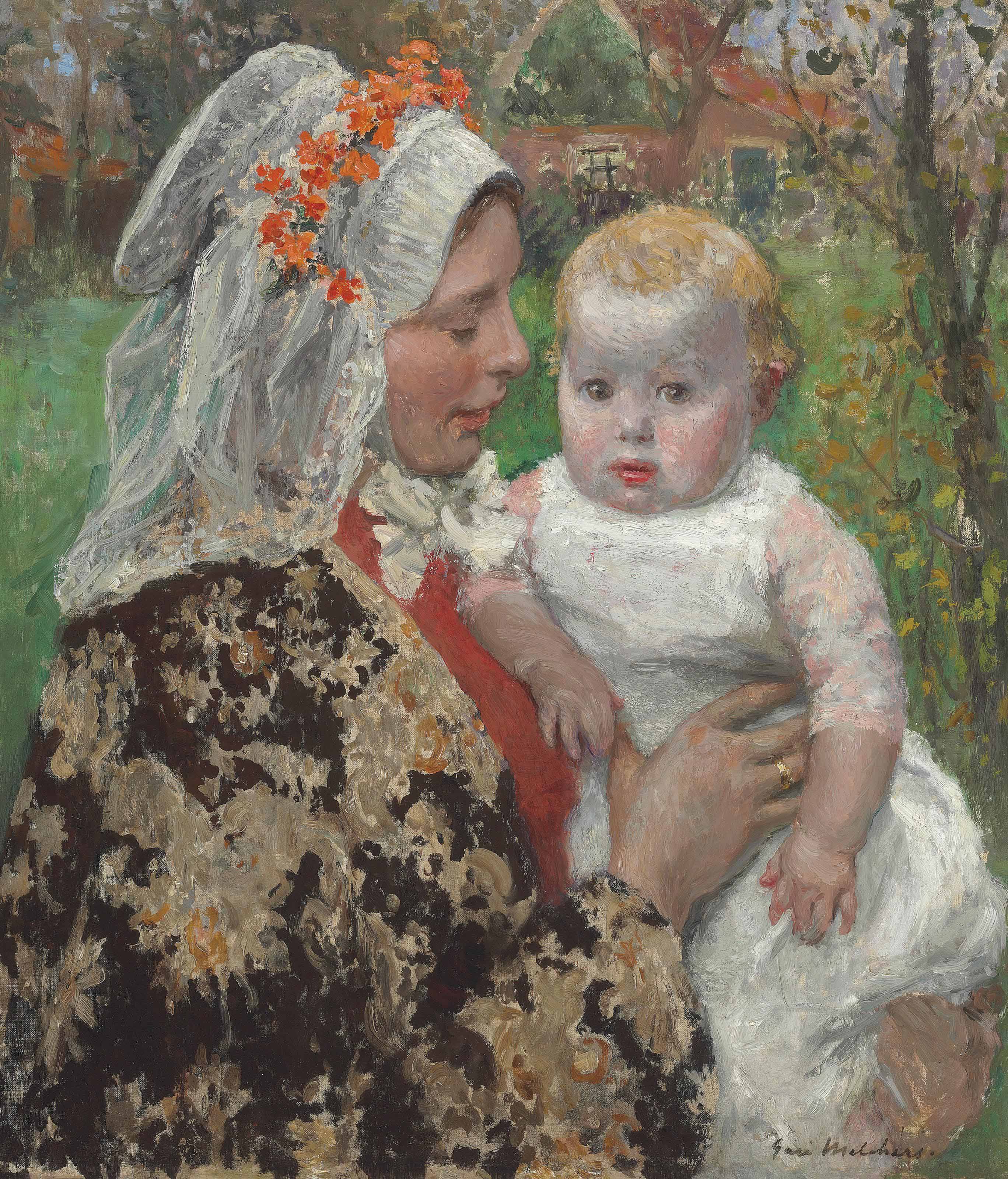 Gari Melchers (1860-1932) , The Young Mother | Christie's