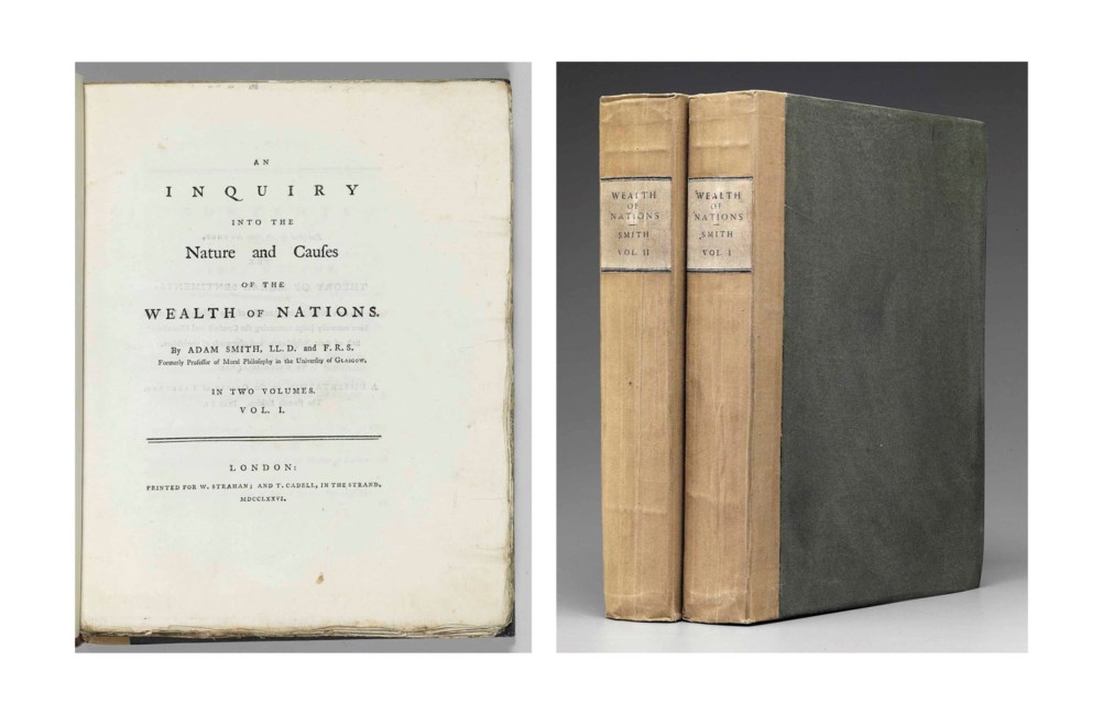 SMITH, Adam (1723-1790). An Inquiry into the Nature and Causes of the ...