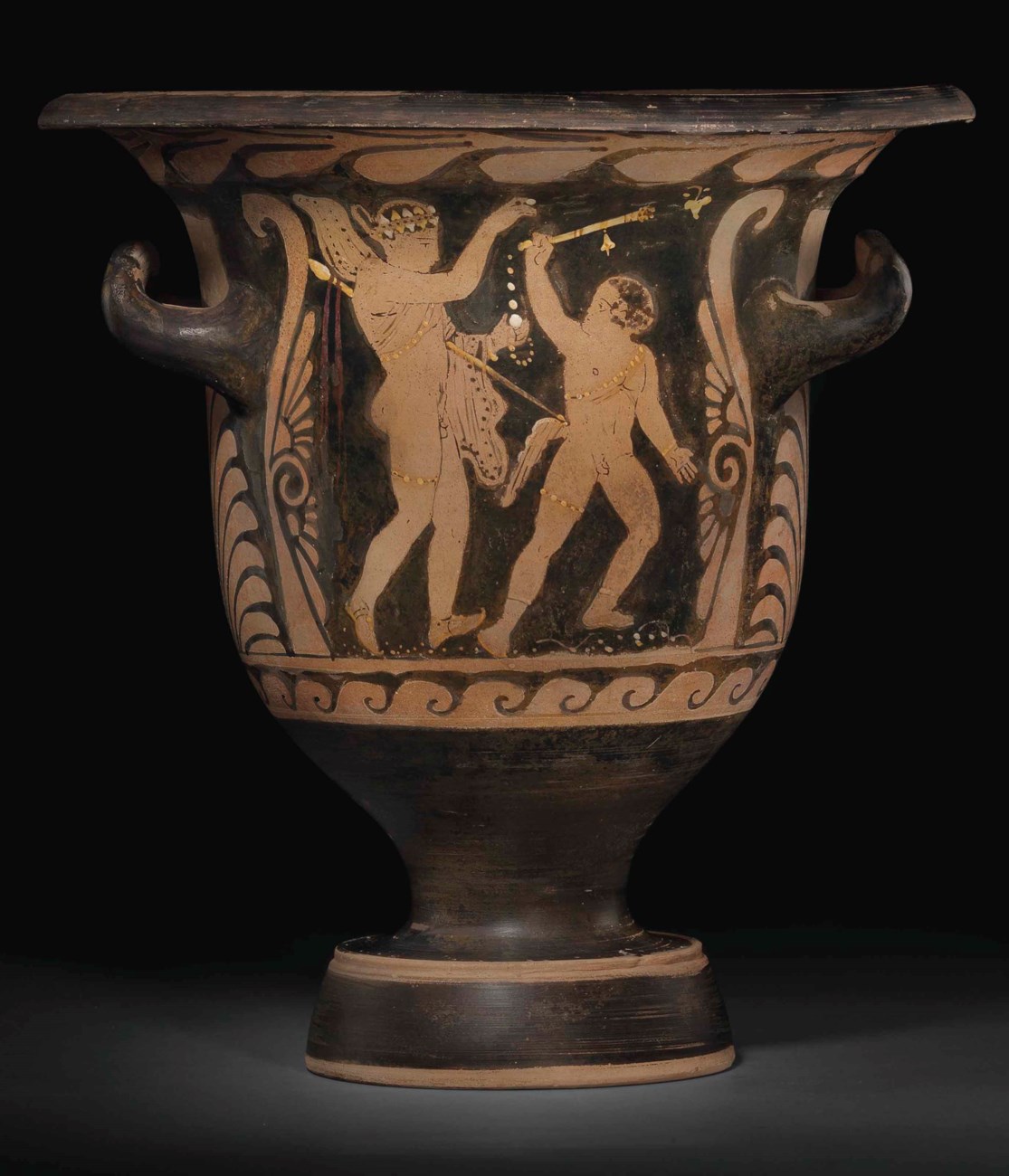 A PAESTAN RED-FIGURED BELL-KRATER, CIRCA 360-340 B.C. | Christie's