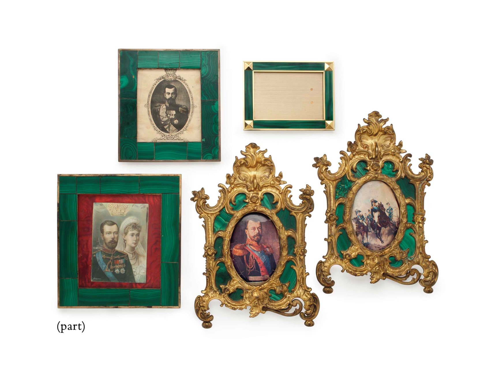 FOUR RUSSIAN FRAMES, AND A BOX AND COVER