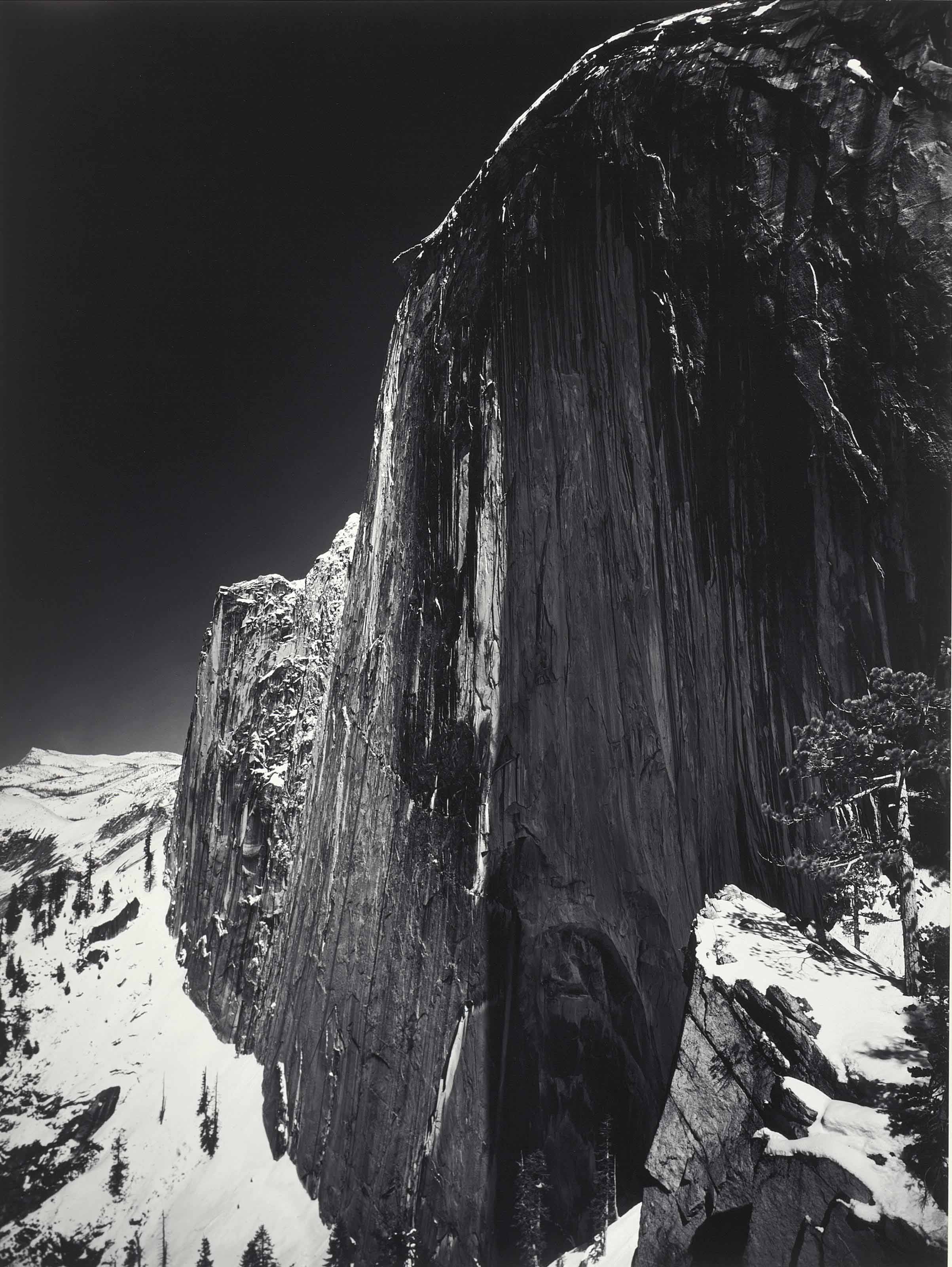 ANSEL ADAMS (1902-1984) , Monolith, the Face of Half Dome, Yosemite ...