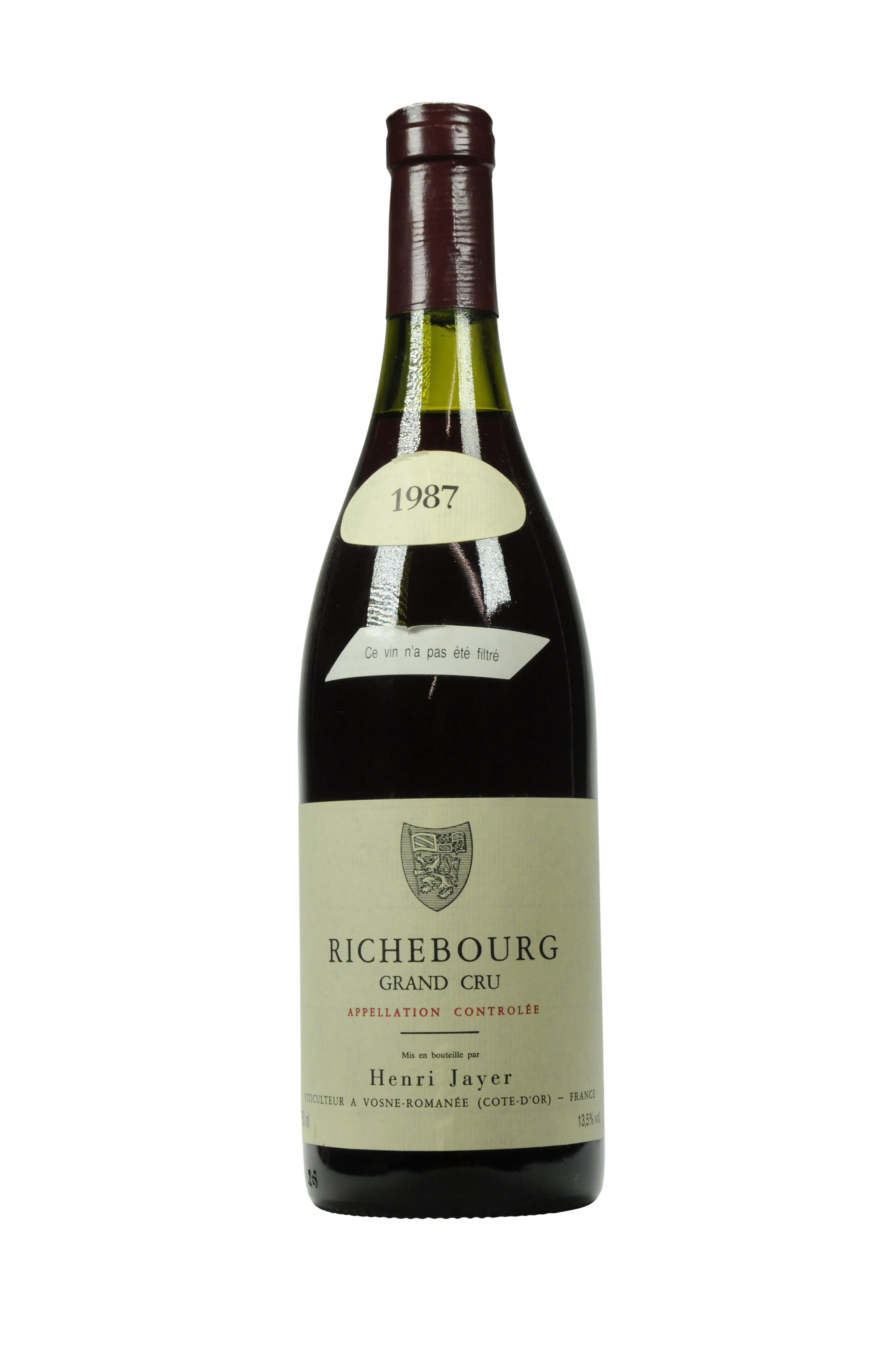 Henri Jayer, Richebourg 1987, Grand Cru, Côte de Nuits | Christie’s