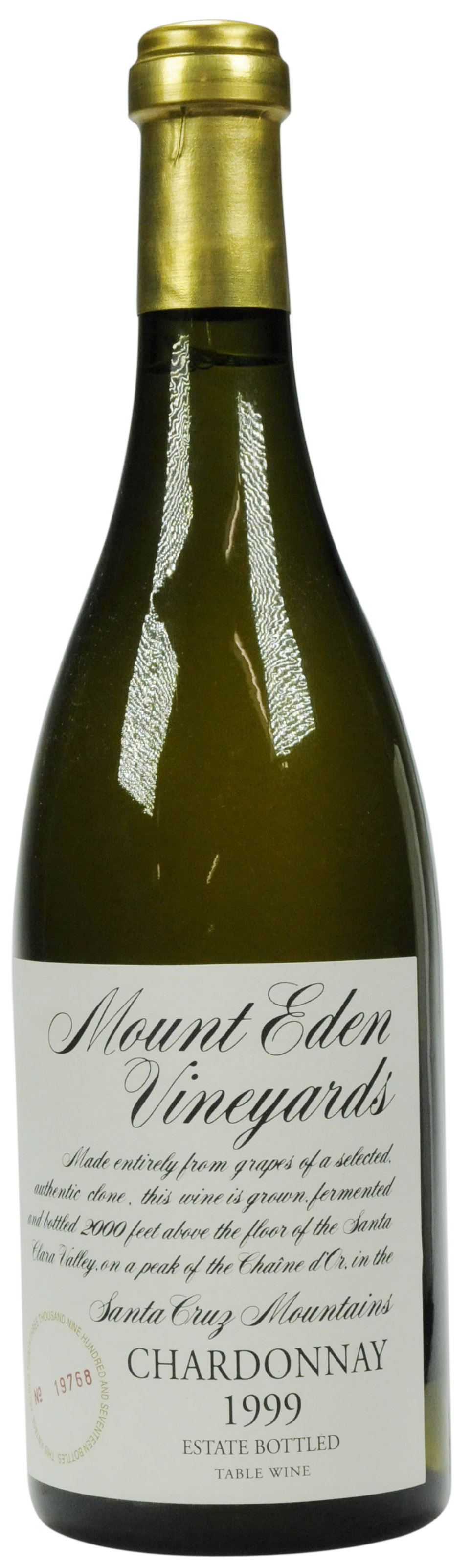 Mount Eden Vineyards, Chardonnay--Vertical, Santa Cruz Mountains ...
