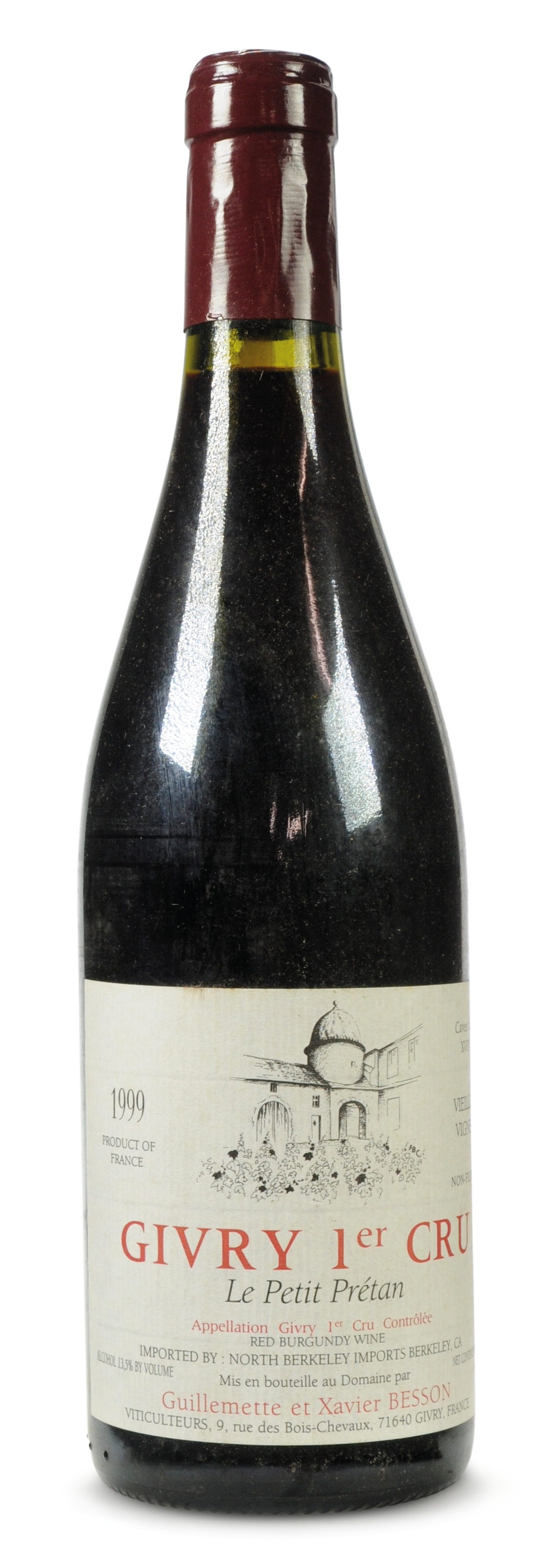 Guillemette et Xavier Besson, Givry, Le Prétan Vieilles Vignes ...