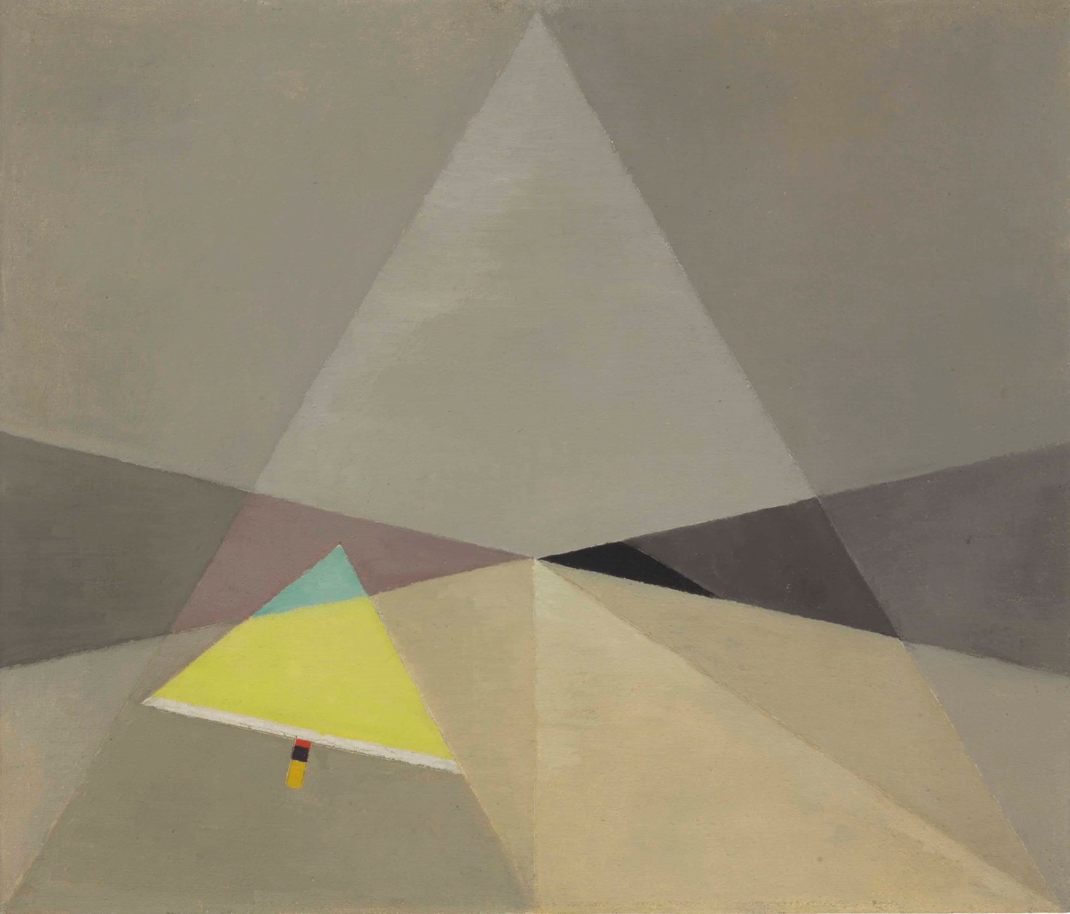 FELIX DE BOECK (1898-1995) , COMPOSITION WITH YELLOW TRIANGLE | Christie's