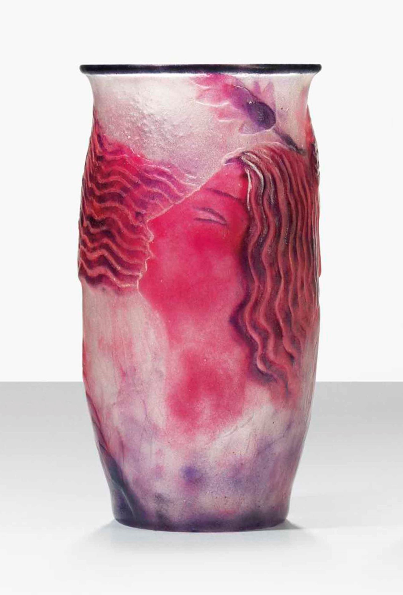 GABRIEL ARGY-ROUSSEAU (1885-1953) , 'LA CHEVELURE HAUT' A VASE, CIRCA ...