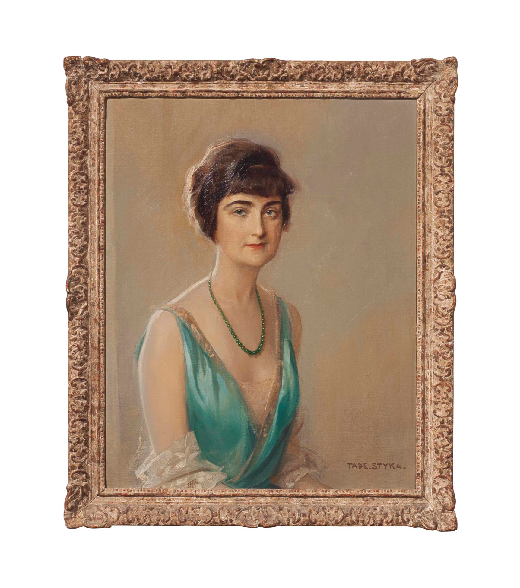Tadeusz Styka (1889-1954) , Portrait of Anna Eugenia Clark | Christie's