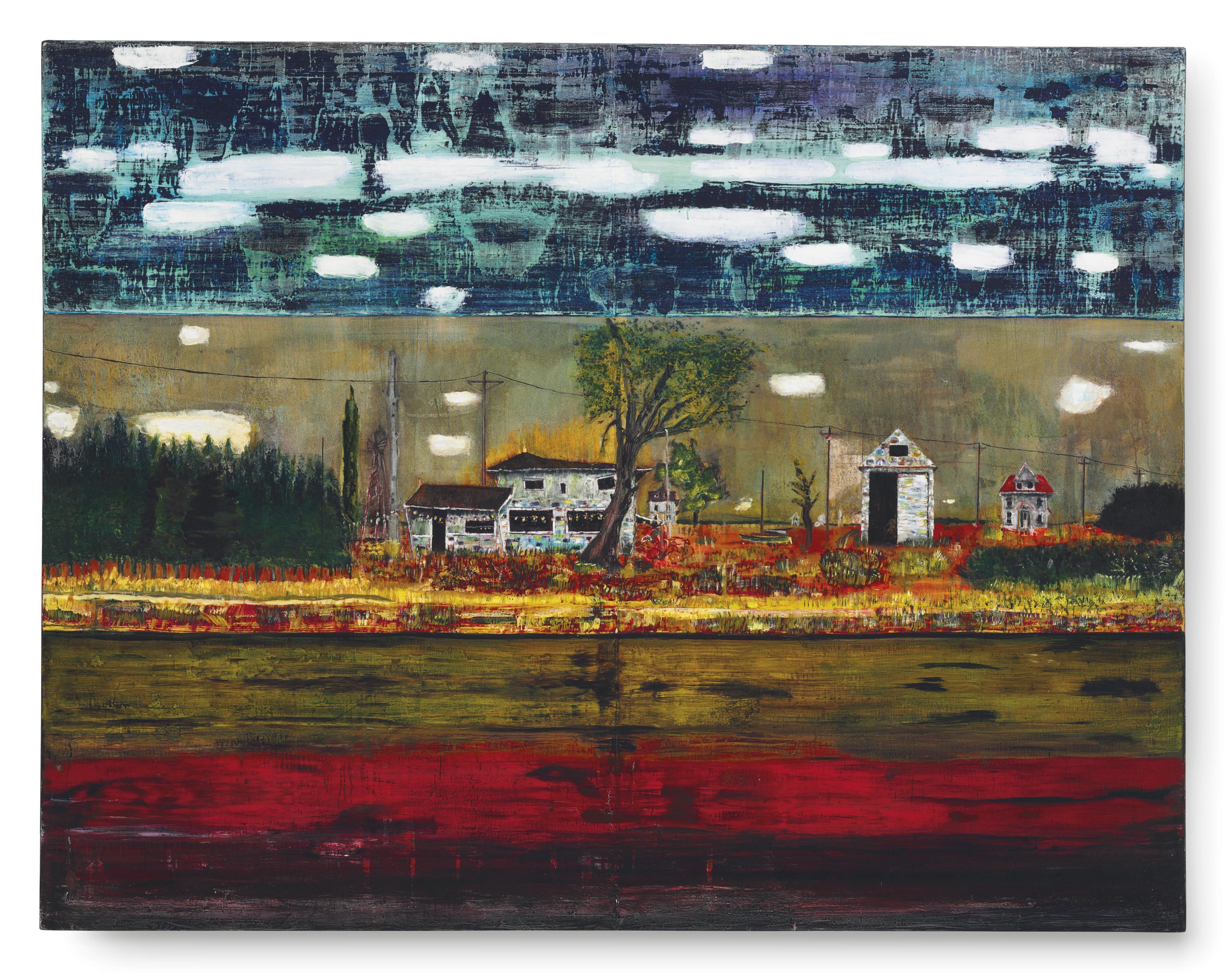 Peter Doig (b. 1959) , Road House | Christie's
