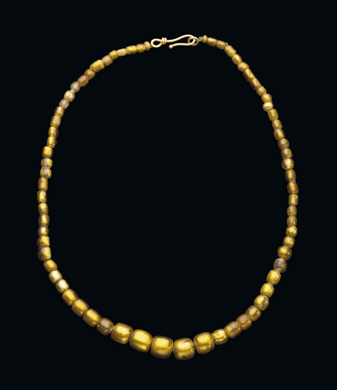 A ROMAN GOLD-GLASS BEAD NECKLACE, CIRCA 1ST-2ND CENTURY A.D. | Christie's
