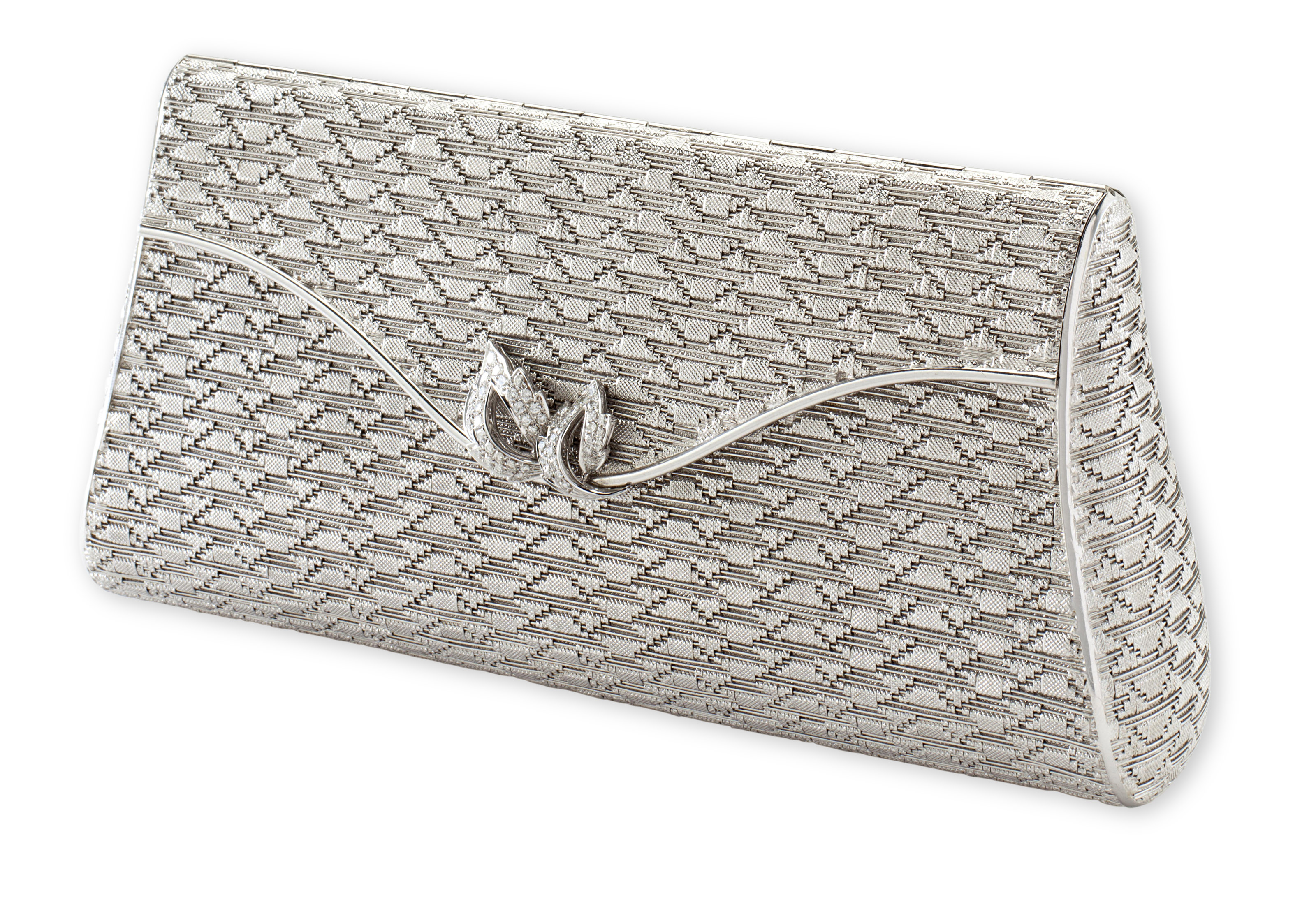 A DIAMOND AND WHITE GOLD EVENING BAG, | Christie’s