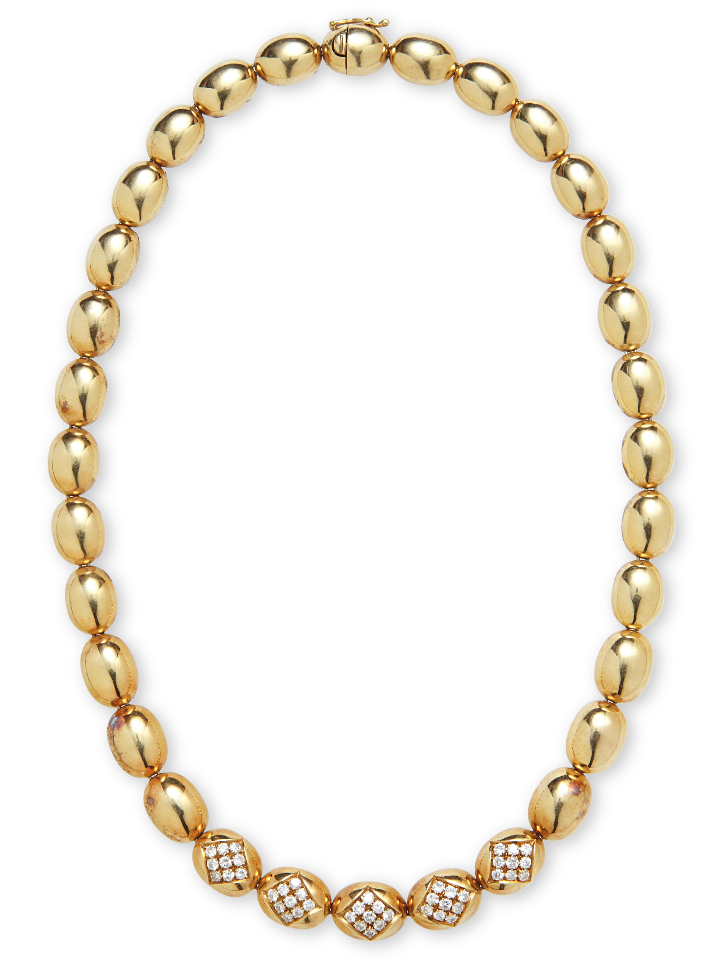 A DIAMOND AND GOLD NECKLACE, BY FRED, FRED | Christie’s