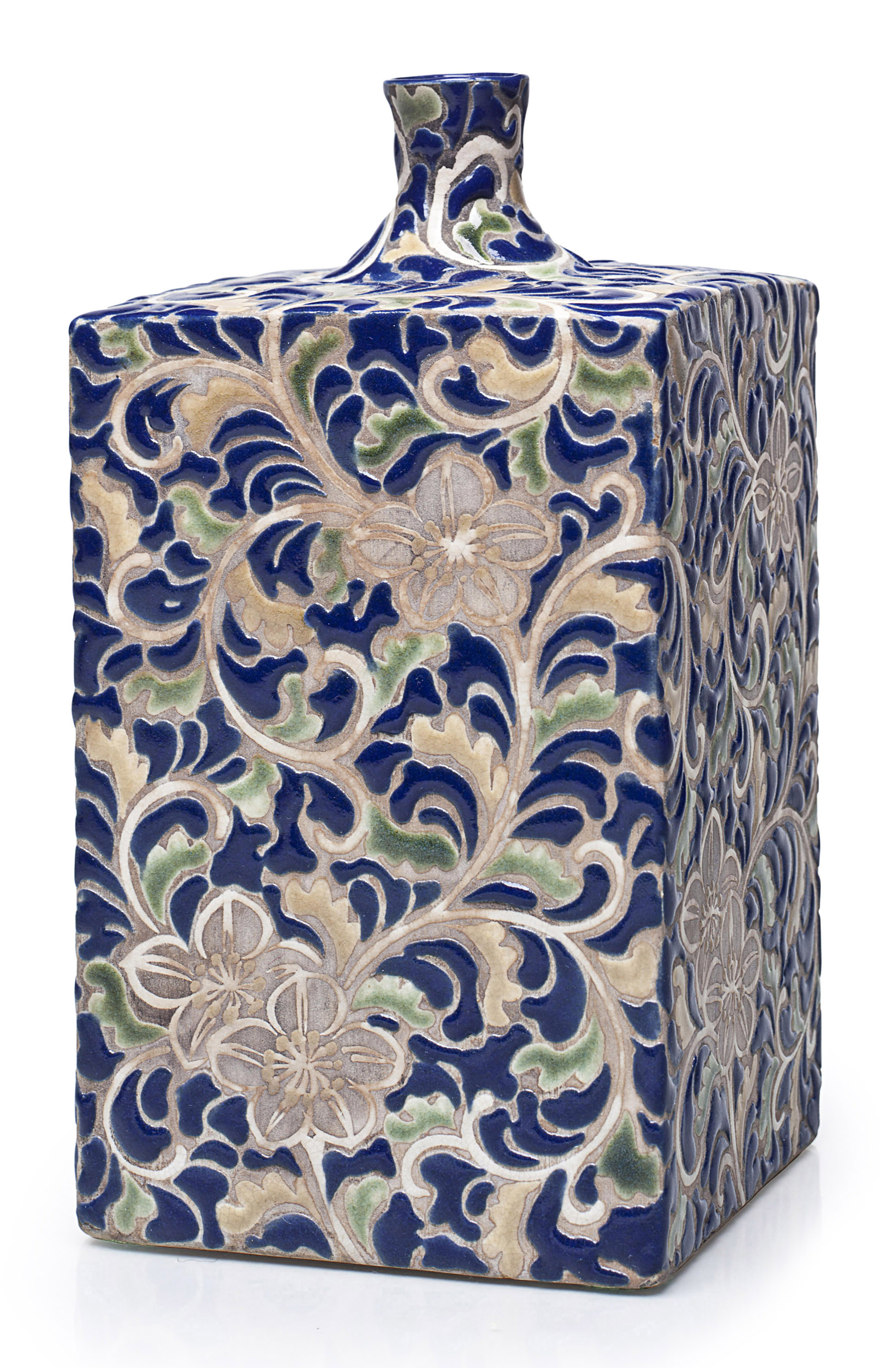 An earthenware bottle, KYOTO WARE, KIYOMIZU TYPE, MEIJI PERIOD (LATE ...