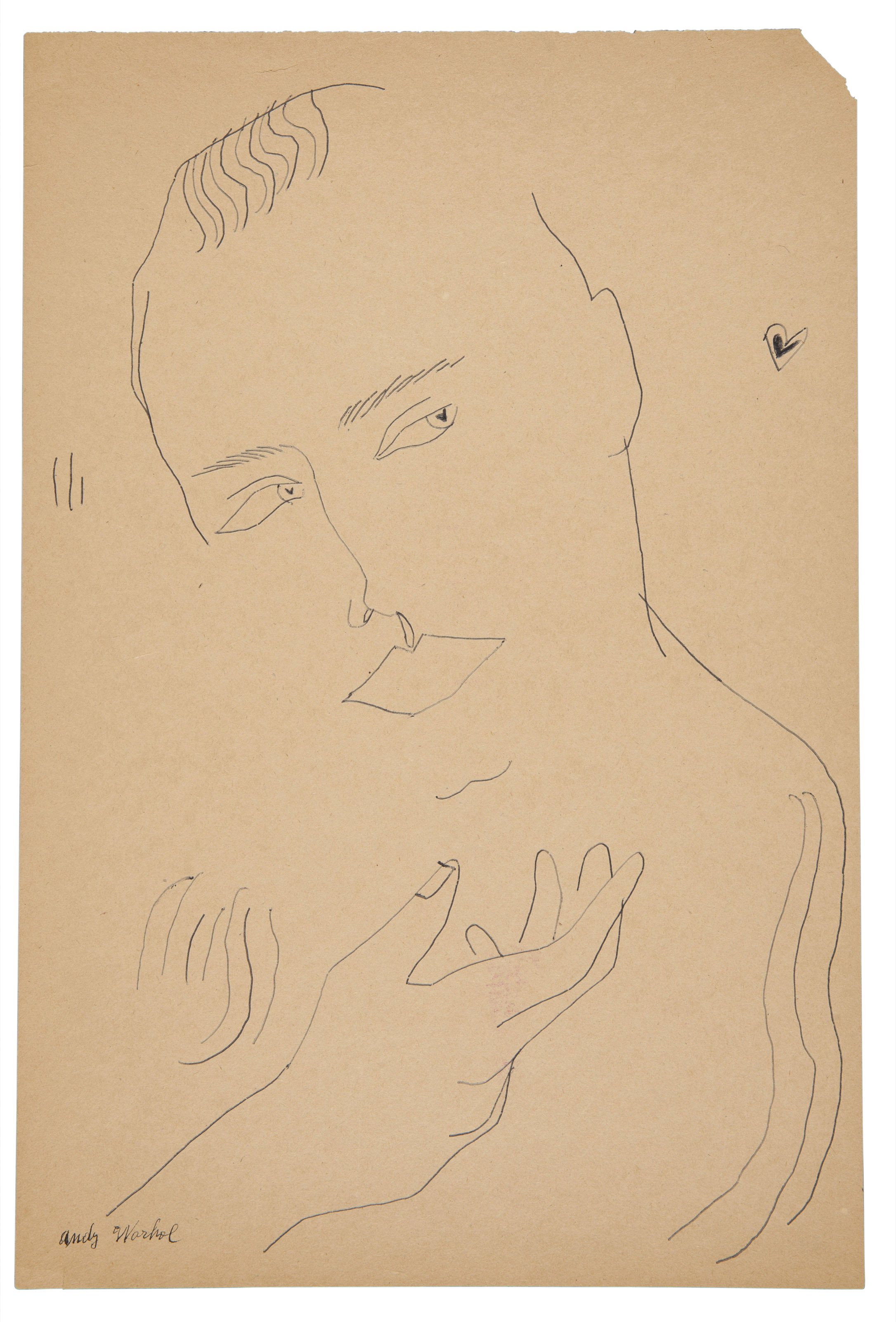 Young Man with Heart, ANDY WARHOL (1928-1987) | Christie’s