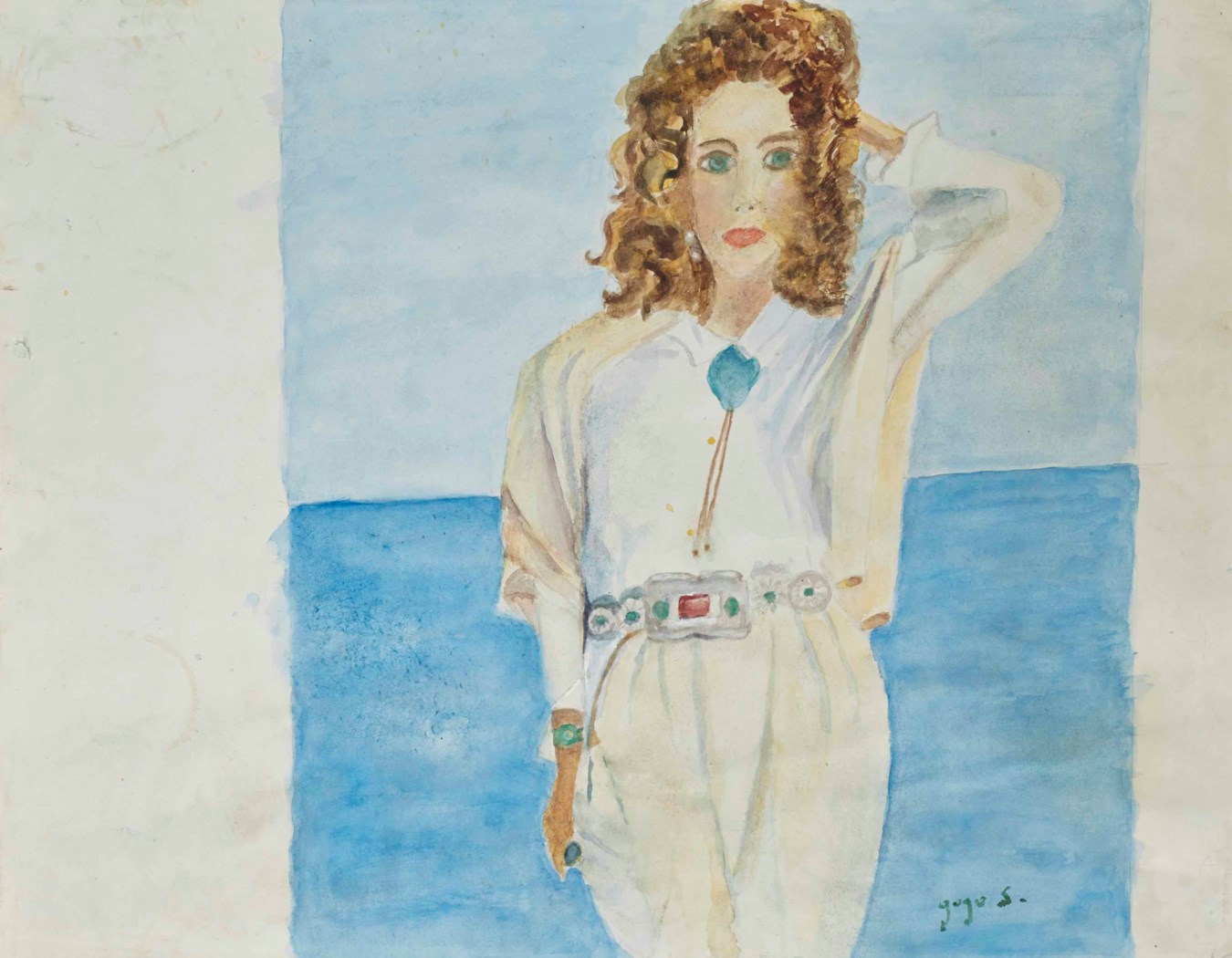 GOGO SCHIAPARELLI (née en 1919) , Marisa au bord de la mer | Christie's
