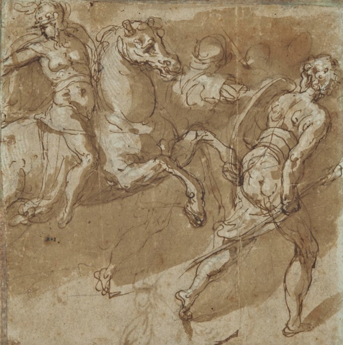 Entourage de Taddeo ZUCCARO (Vado Ligure 1529-1566 Rome) , Alexandre et ...