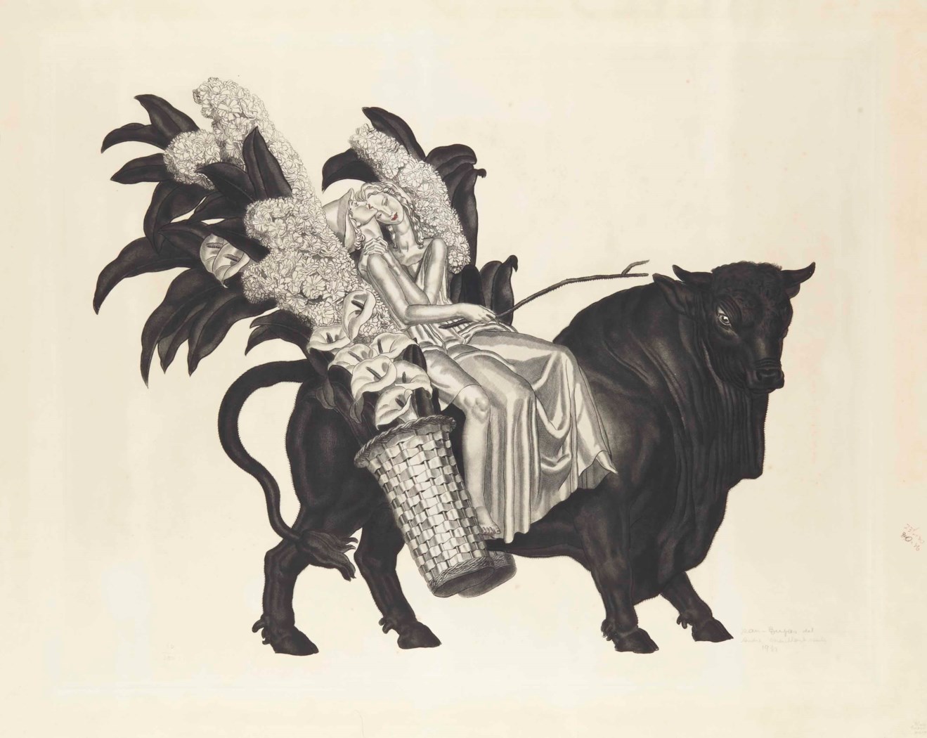 JEAN DUPAS (1882-1964) & ANDRÉ MAILLART , L'ENLÈVEMENT D'EUROPE, 1931 ...