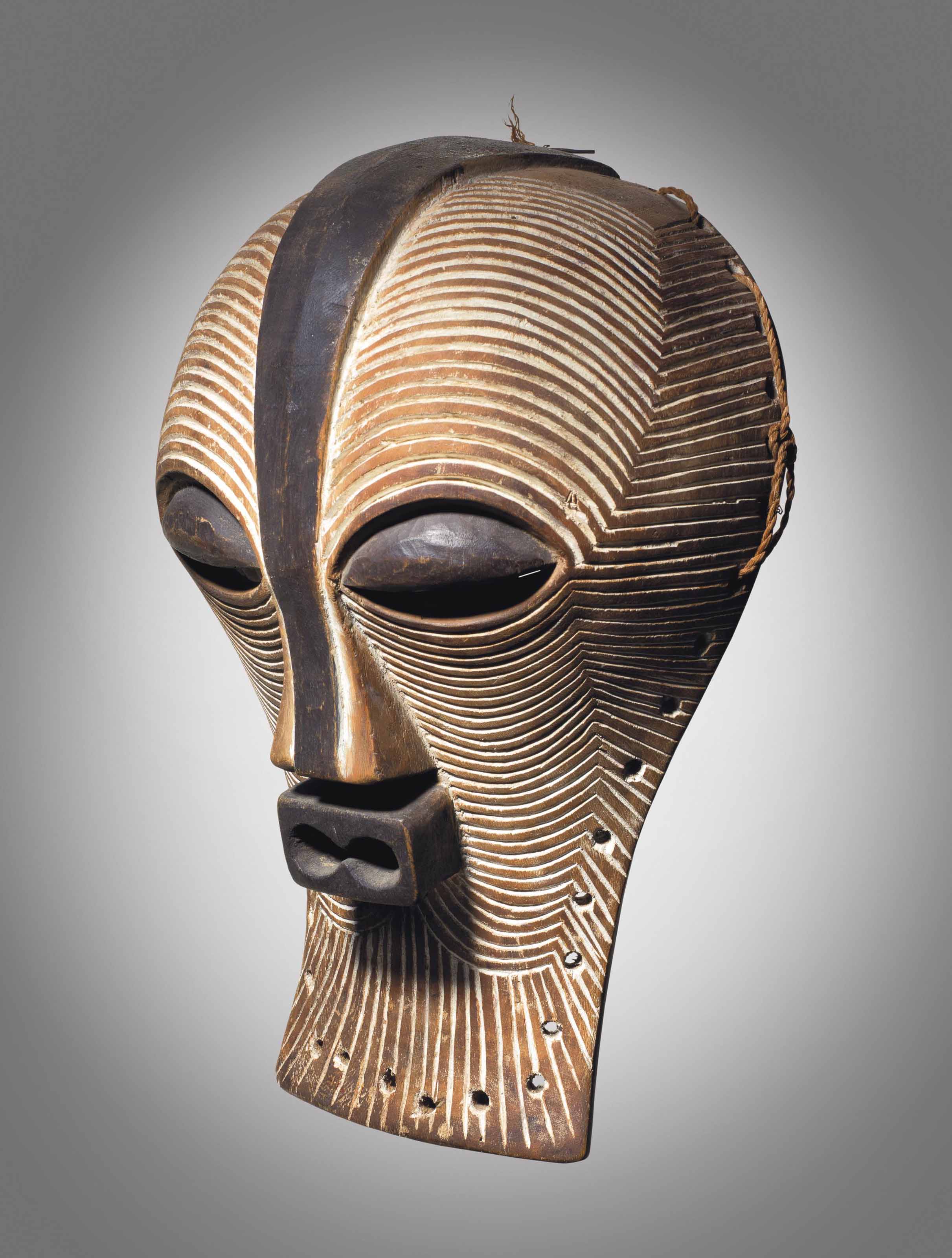 Masque Songyé, kifwébé Songyé mask , kifwebe , RÉPUBLIQUE DÉMOCRATIQUE ...