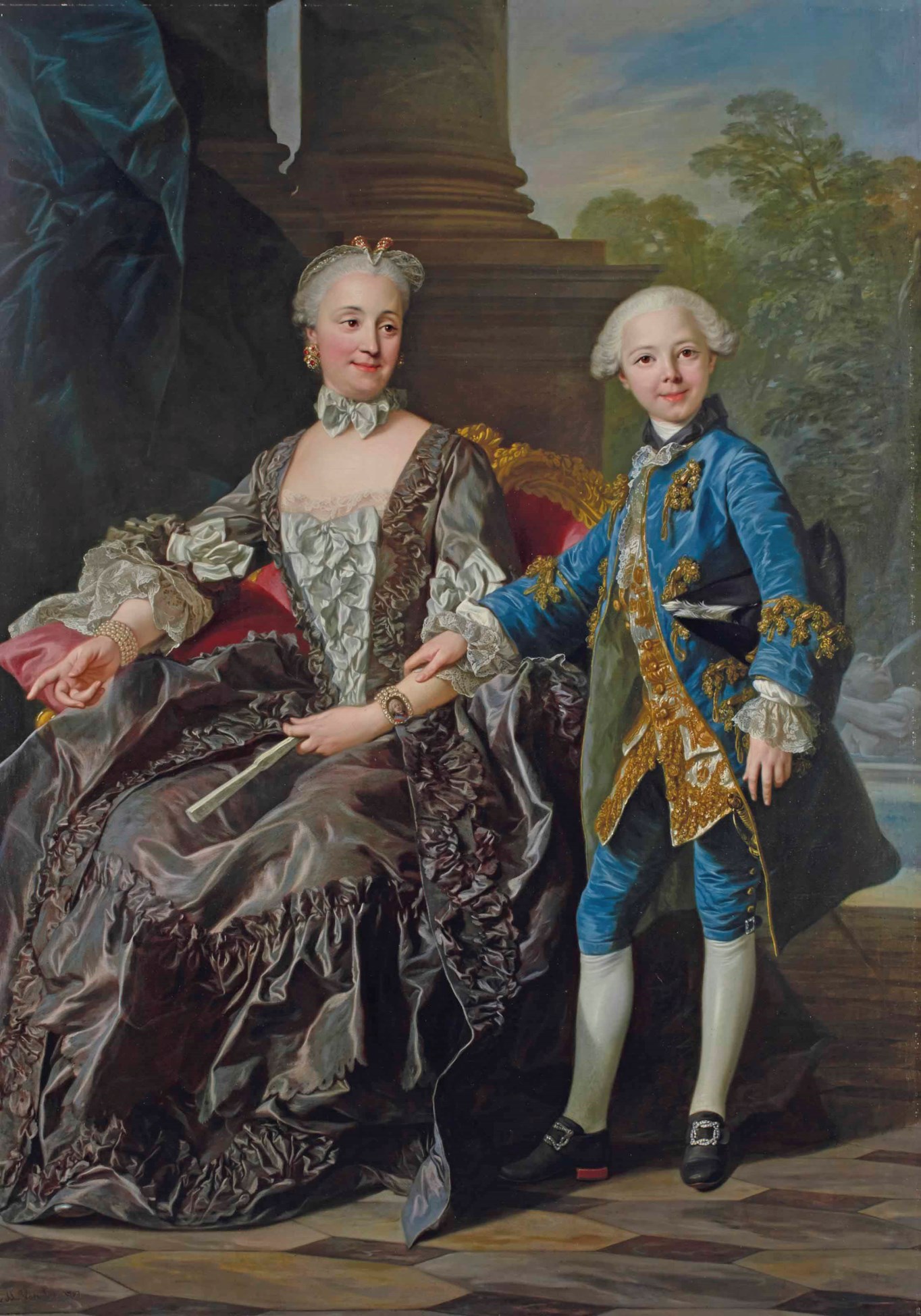 D'après Louis Michel van Loo (1707-1771) , La duchesse de Choiseul et ...