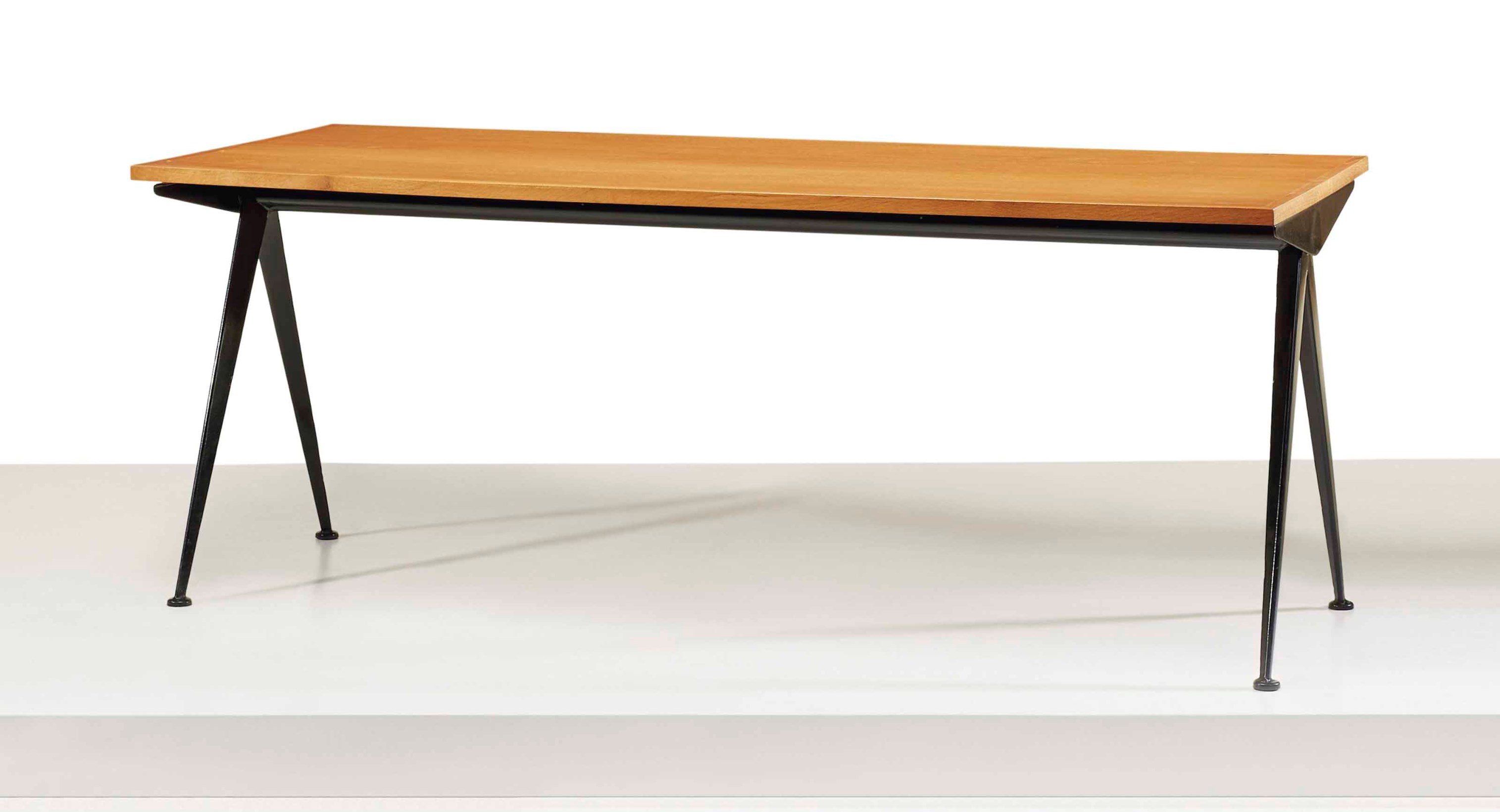 JEAN PROUVÉ (1901-1984) , TABLE 'CAFÉTÉRIA N. 512' OU 'COMPAS', VERS ...