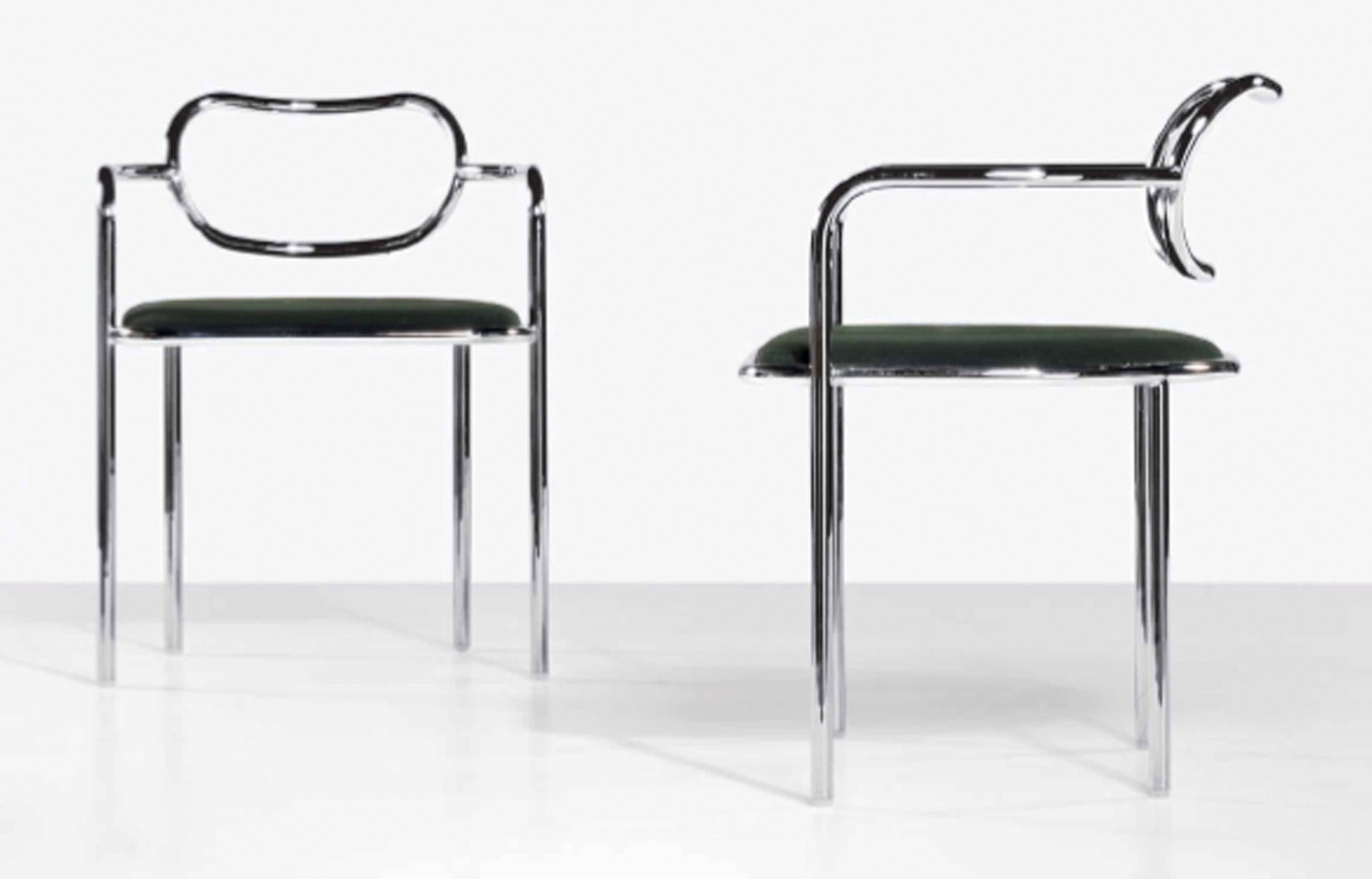 SHIRO KURAMATA (1934-1991) , '01 CHAIR (DOUBLE)', PAIRE DE CHAISES, LE ...
